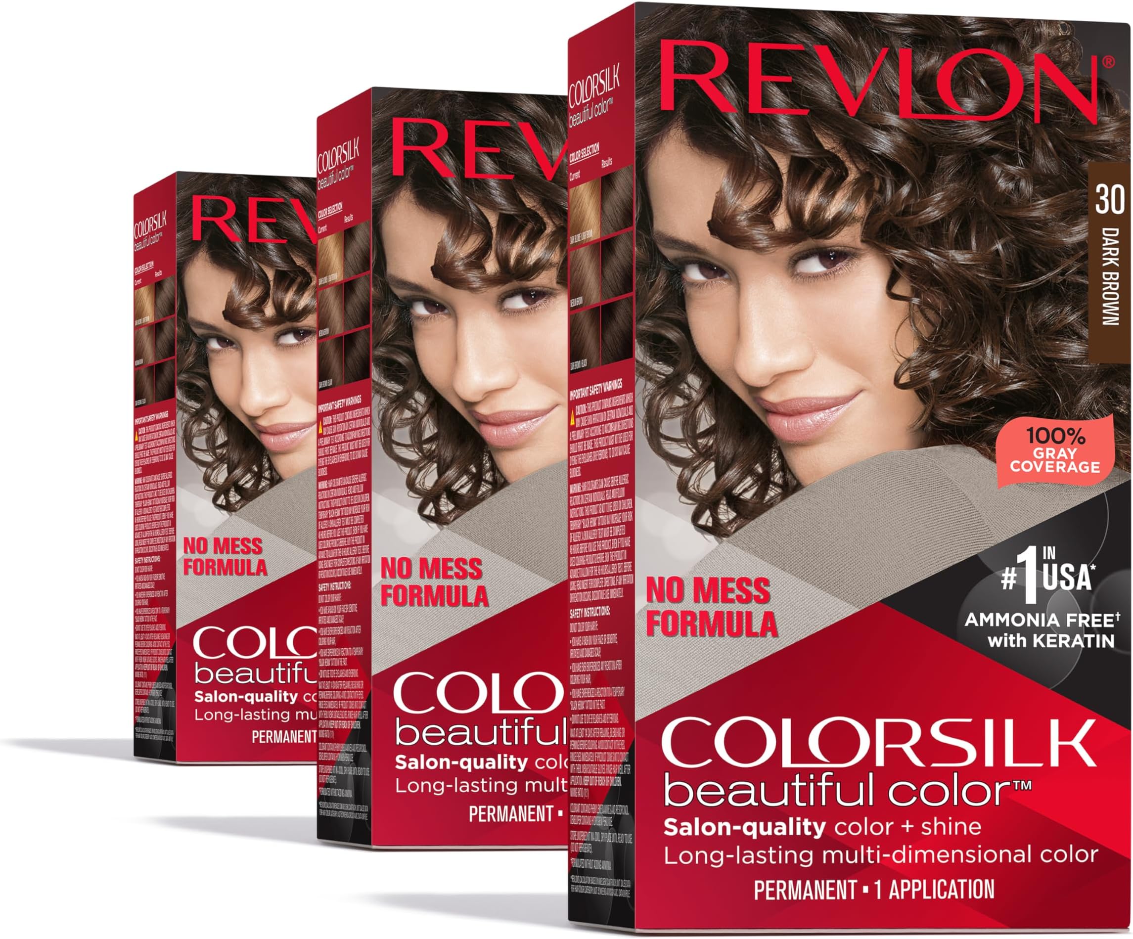Amazon.com : Revlon ColorSilk Tone + Gloss + Care Demi Permanent Hair ...
