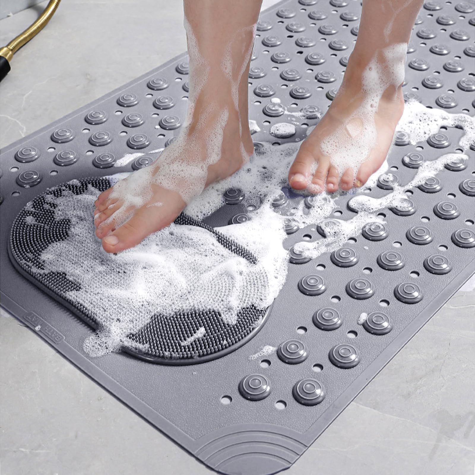 Amazon.com: MOLFUJ 32"X16" Foot Scrubber Shower Mat with Feet Scrub ...