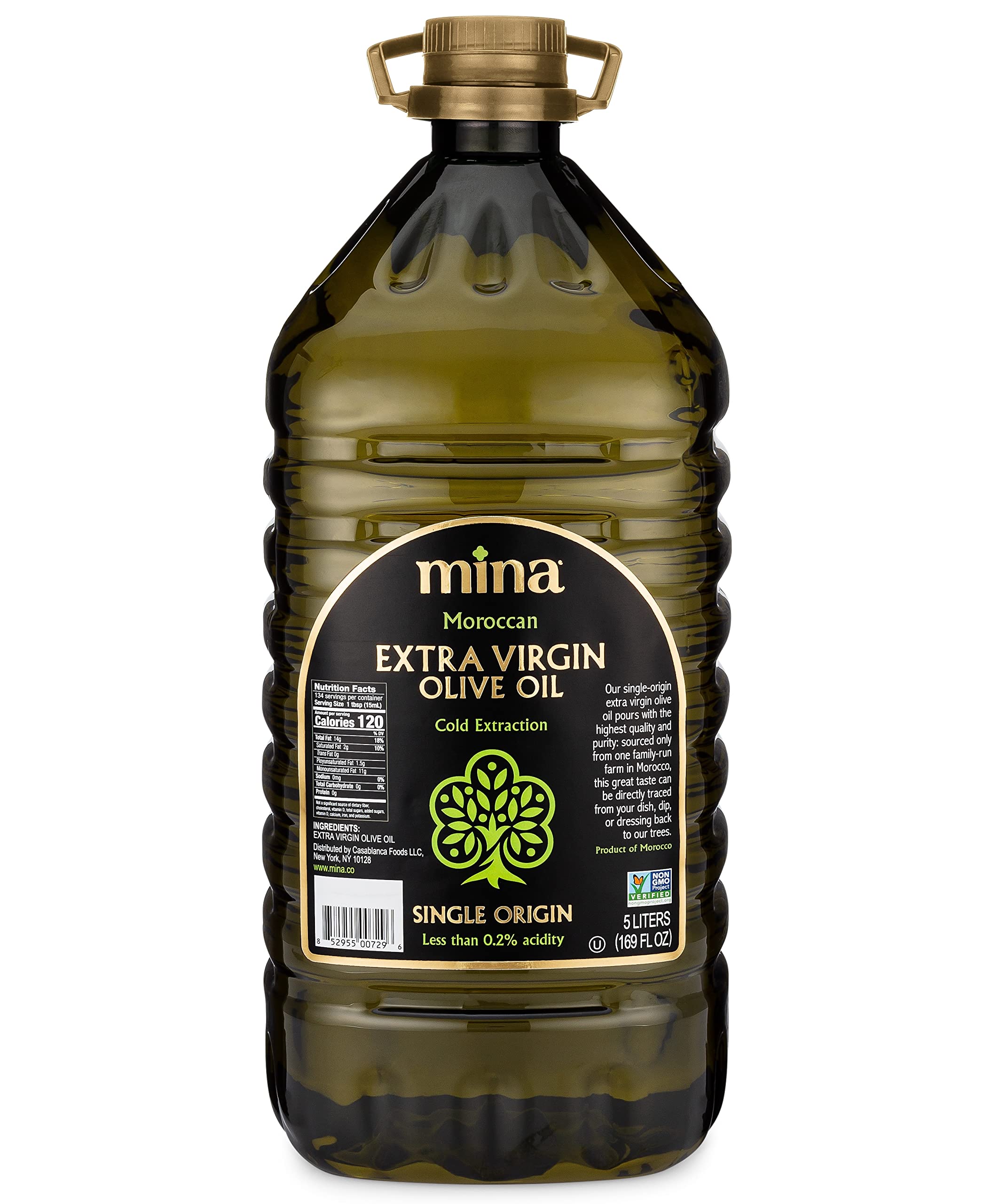 Amazon.com : Mina Olive Oil Extra Virgin 169 Fl Oz, New Harvest ...