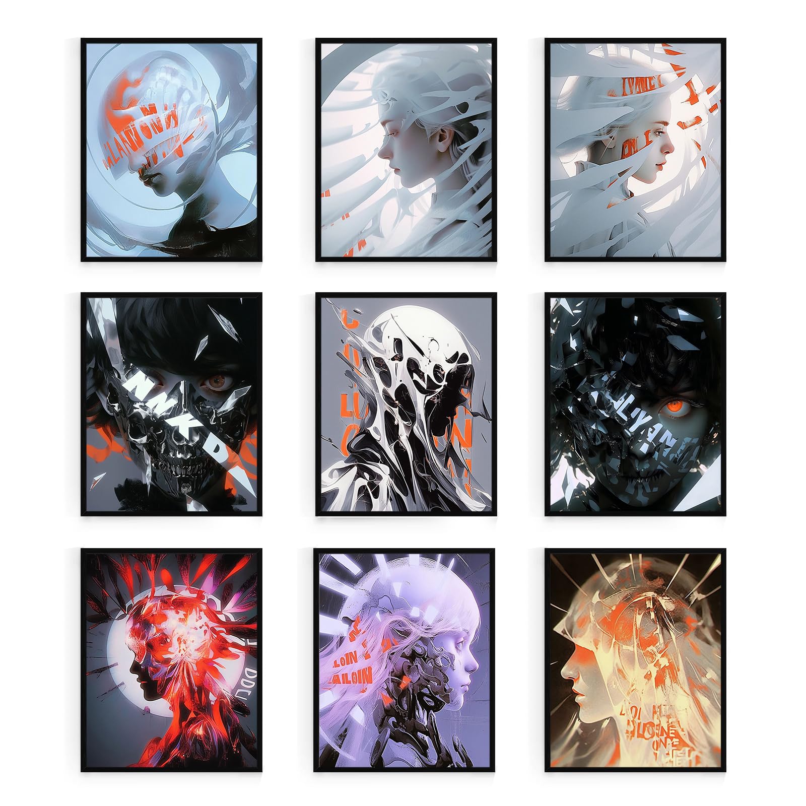 Amazon.com: NUSRAN Dynamic Inkscape Unframed Anime Posters for Room ...
