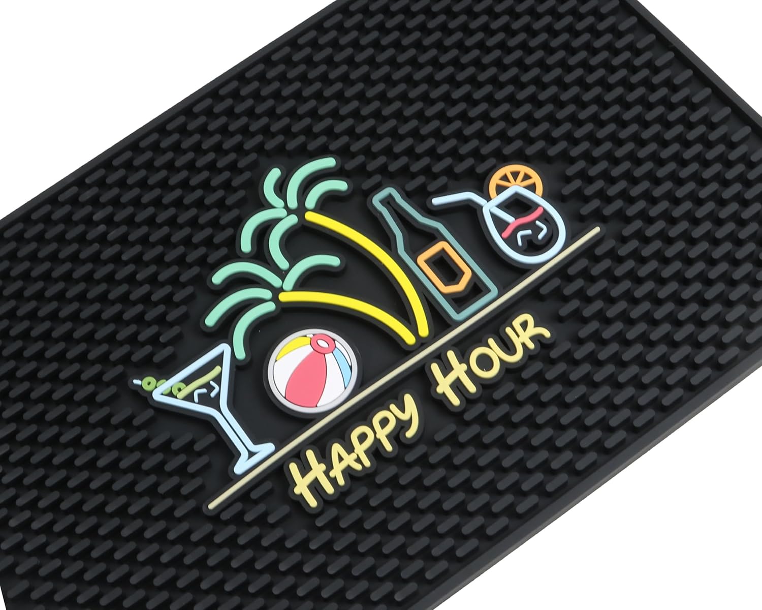 Amazon.com: Bar Mats for Countertop, Tiki Bar Decor Happy Hour Mat ...
