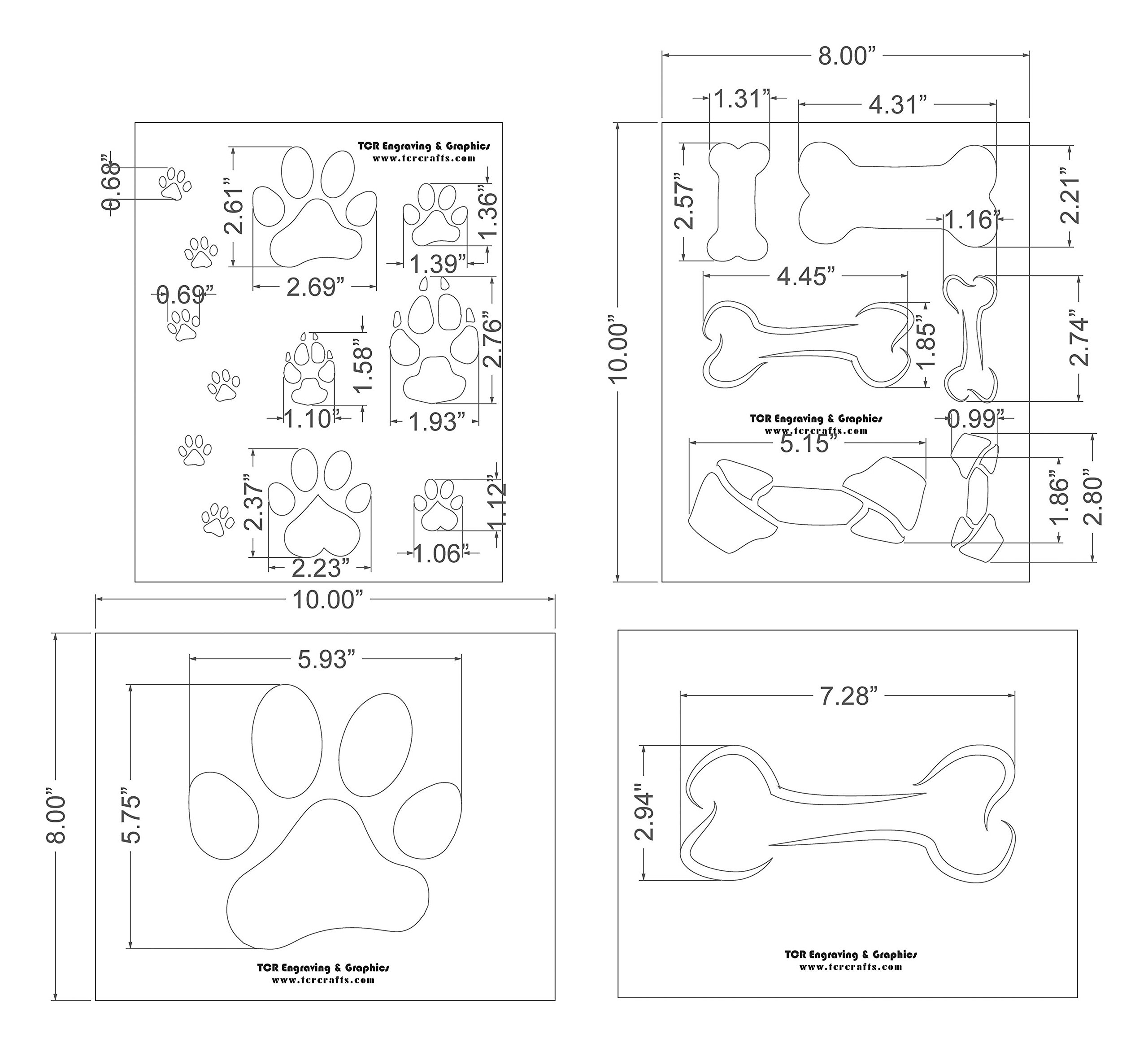 Dog Bone Template Printable