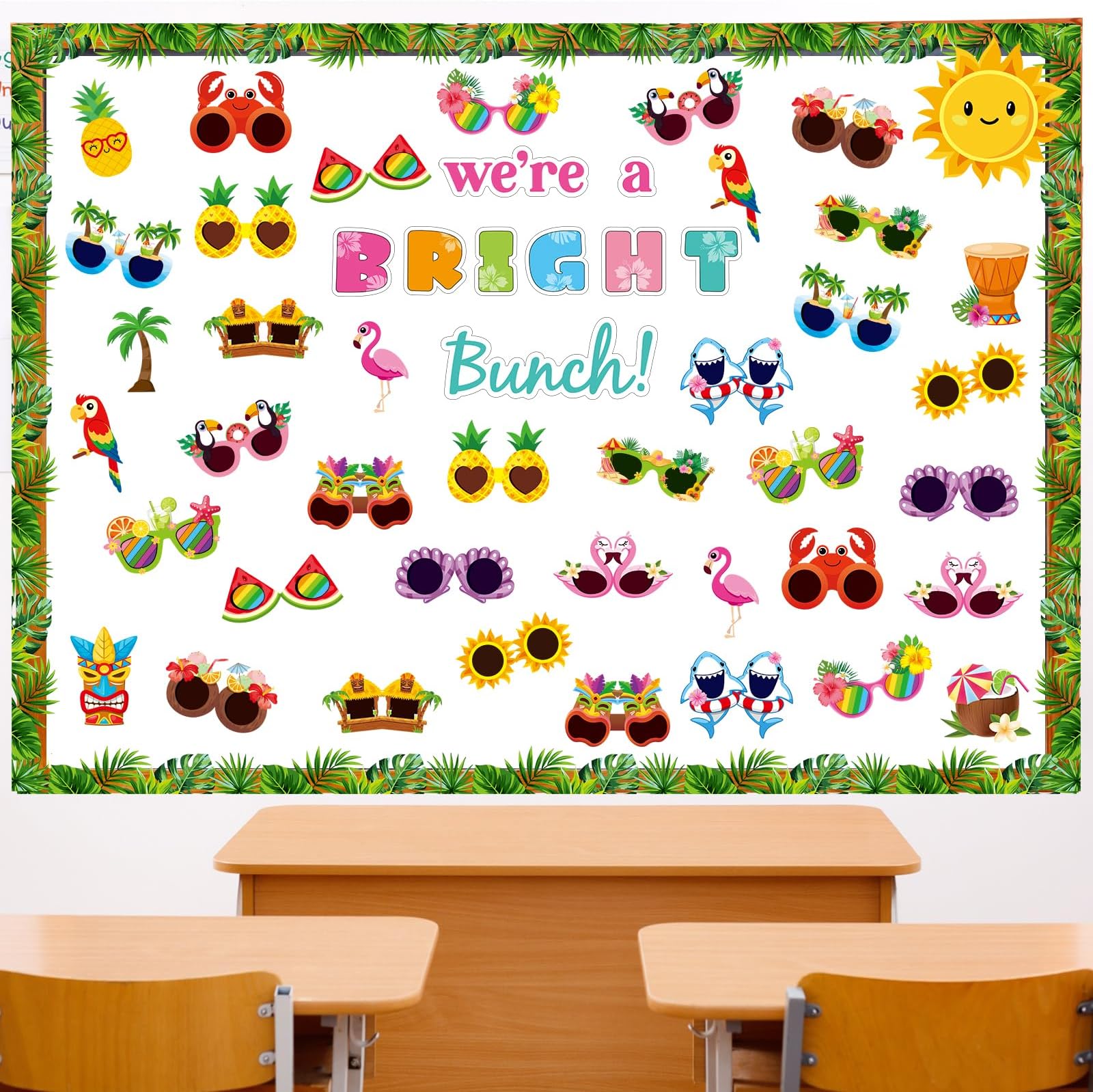 Amazon.com : Fulmoon 73 Pieces Summer Bulletin Board Decorations ...