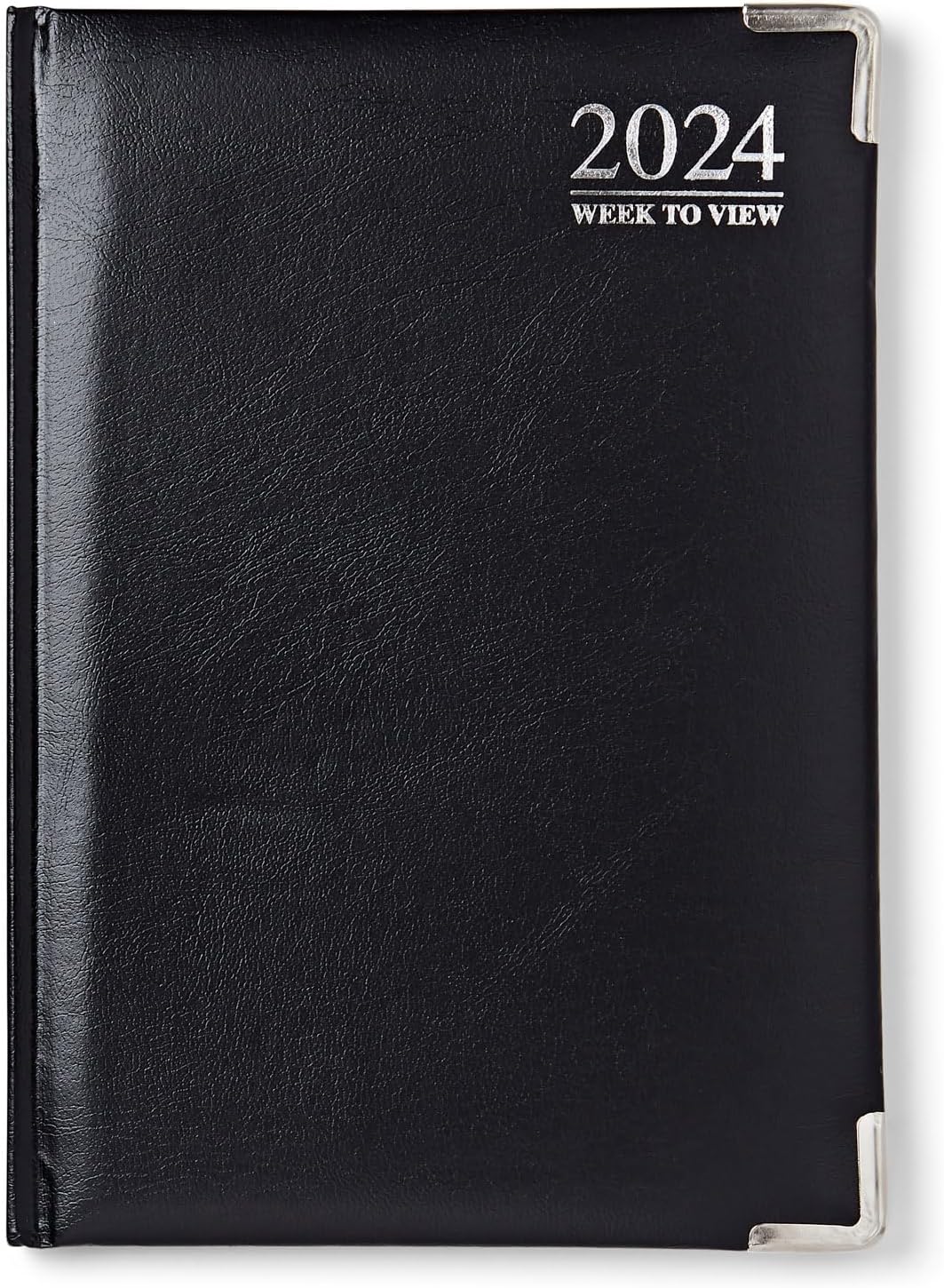 Executive Edition A5 2024 Diary Week To View - Black Padded Cover ...