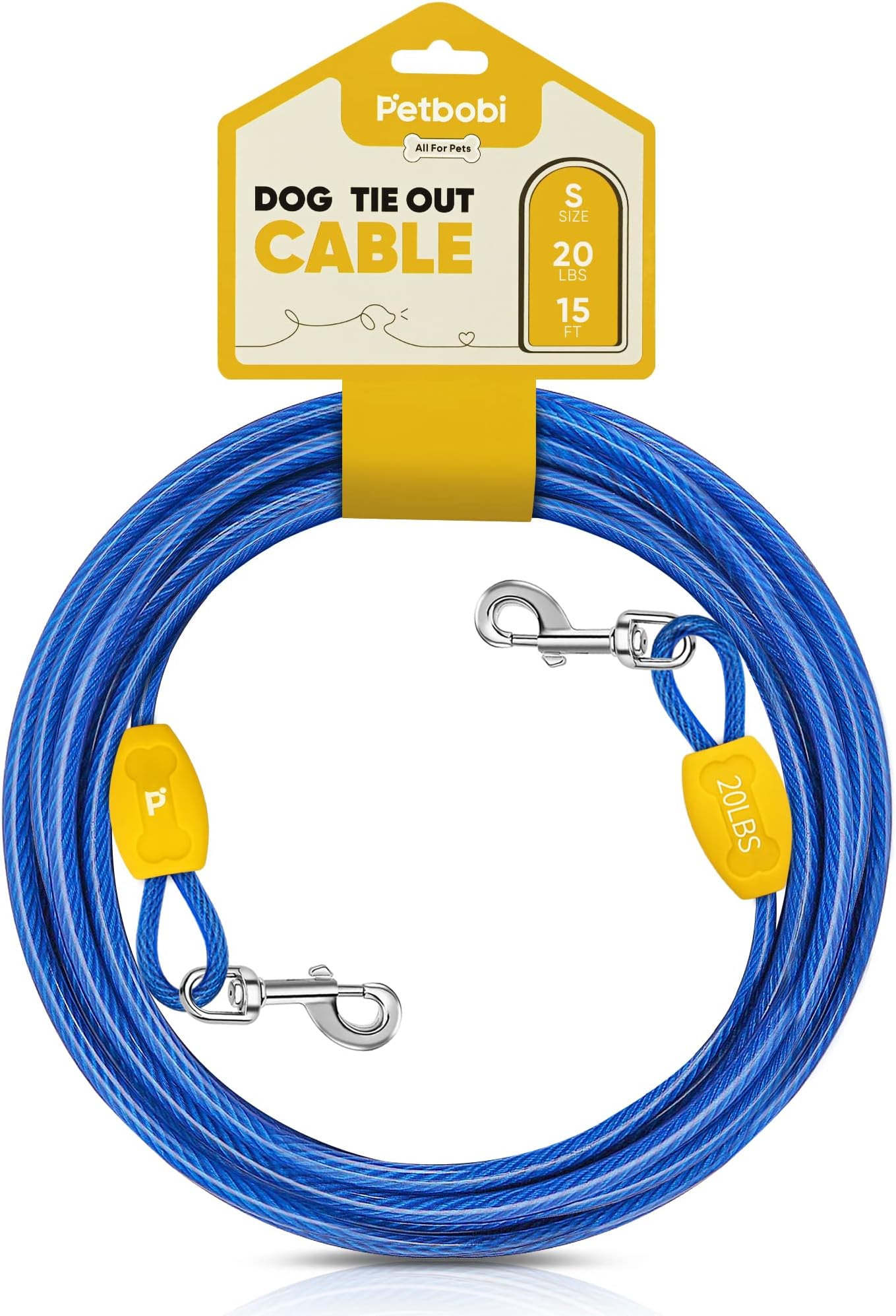 Amazon.com : Coastal Pet Titan Medium Cable Dog Tie Out - For Small-to ...