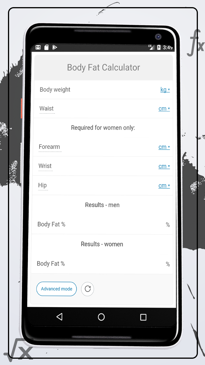 Body Fat Calculator - App on the Amazon Appstore
