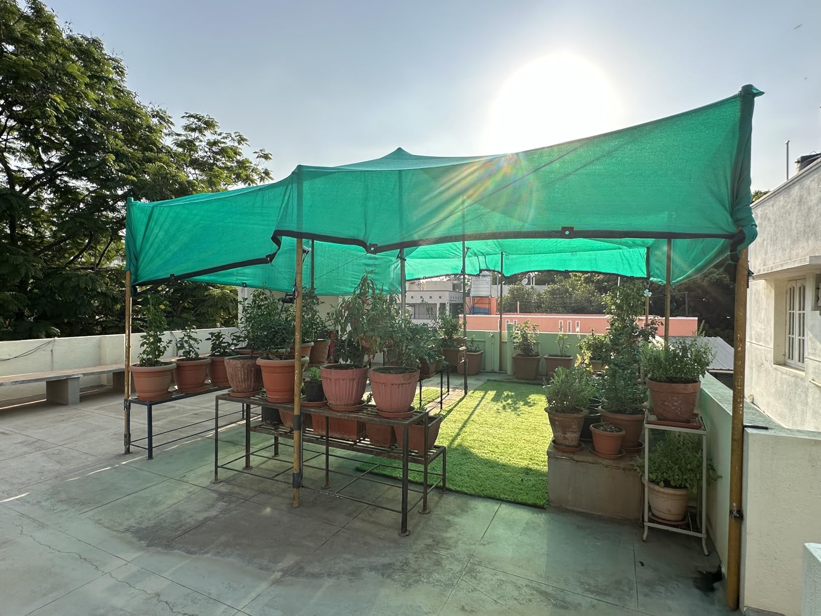 Shalimar Multipurpose Shade Net Agro Net Green Net - 75% (Brown Colour ...