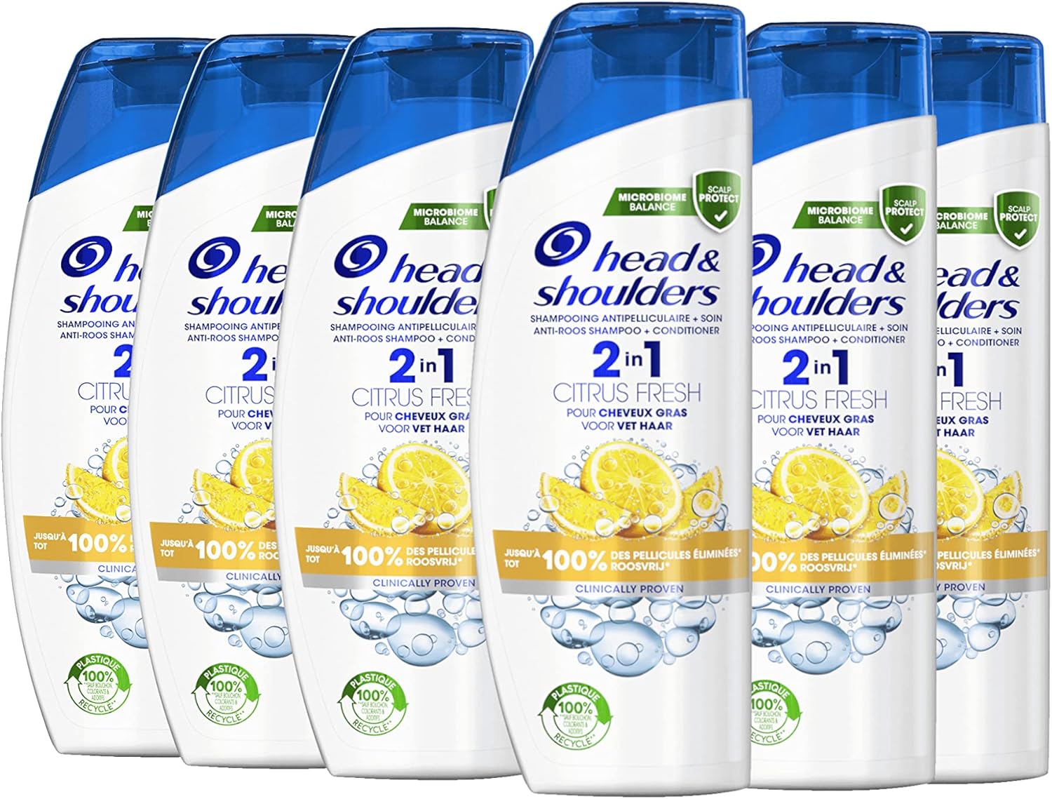 Head & Shoulders 2-en-1 Shampooing Antipelliculaire Et Soin Citrus Fresh, Jusqu’à 100% Des ...