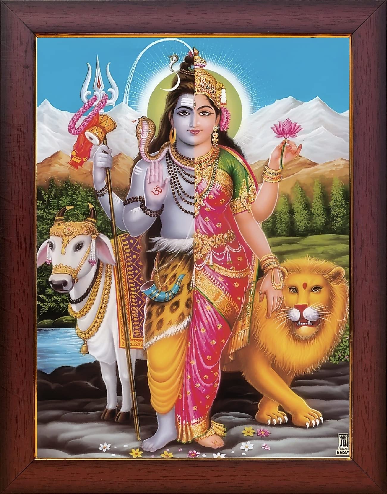 Garuda Photos God Sri Ardhanarishvara Photo With Frame Ardhanarishwara ...