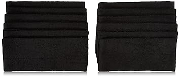 Amazon.com : Partex Essentials Black Towels, 12 Count : Hair Drying ...