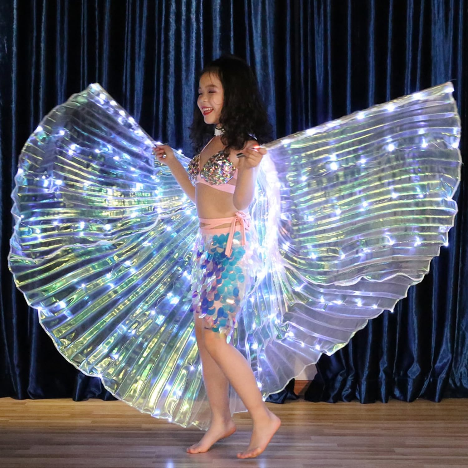 LED Belly Dance Wings with Stick, LED Isis Wings, Philippines | Ubuy
