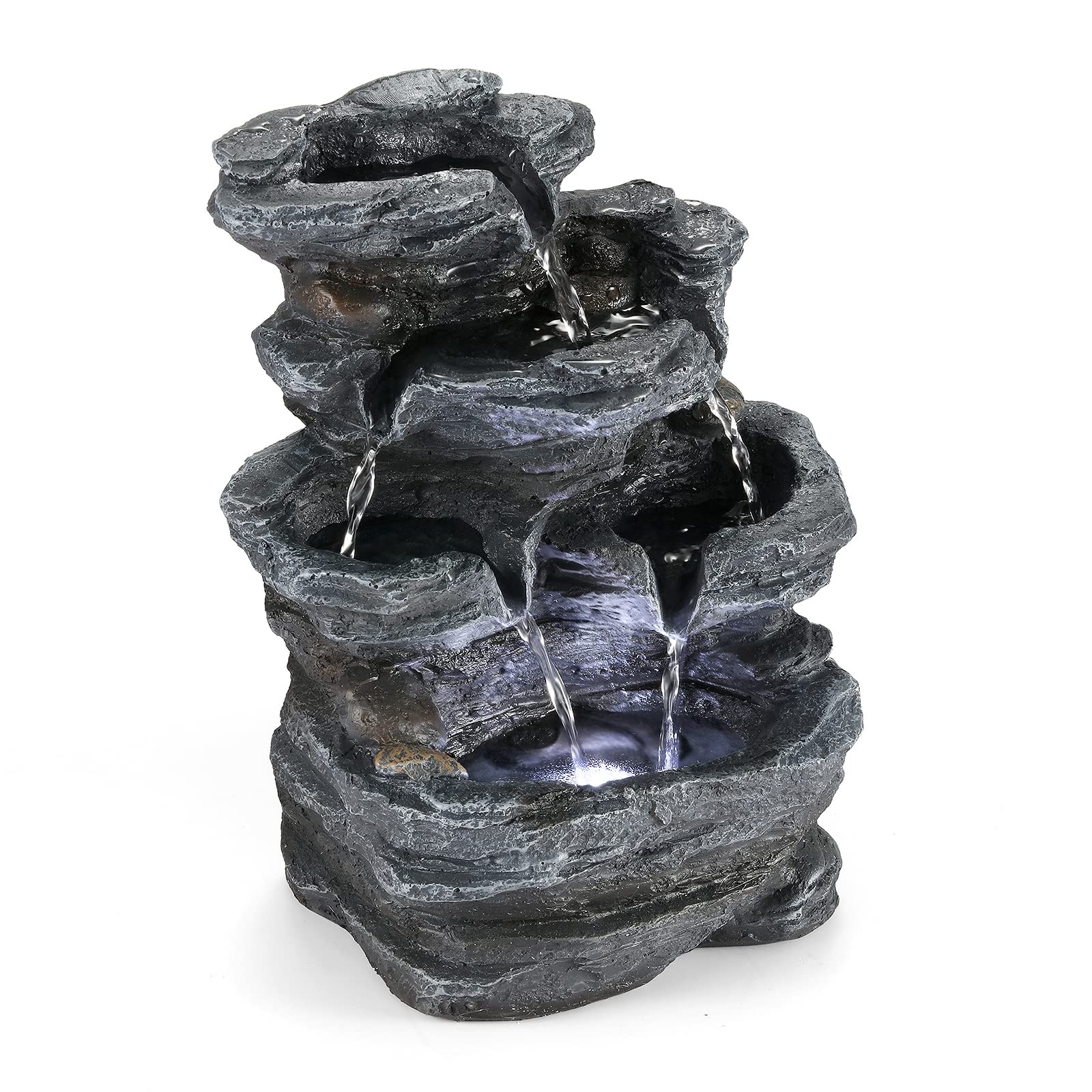 Snapklik.com : WICHEMI Indoor Fountain Tabletop Fountain Waterfall ...