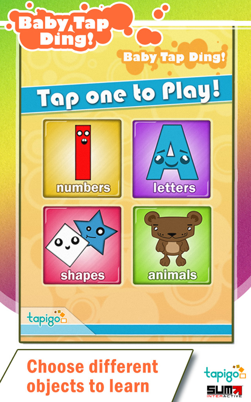 Baby Tap Ding!: In English Shapes Numbers Letters Animals - App on ...