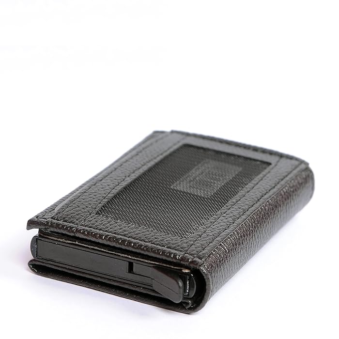 Buy Automatic Pop Up Wallet for Men - Premium Faux Leather RFID ...