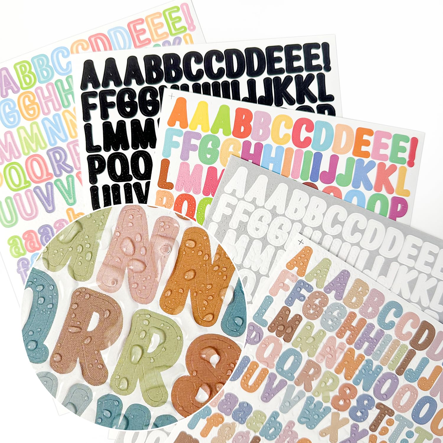 Snapklik.com : 4800 PCS 30-Sheet 0.5 Inch Small Letter Stickers For ...