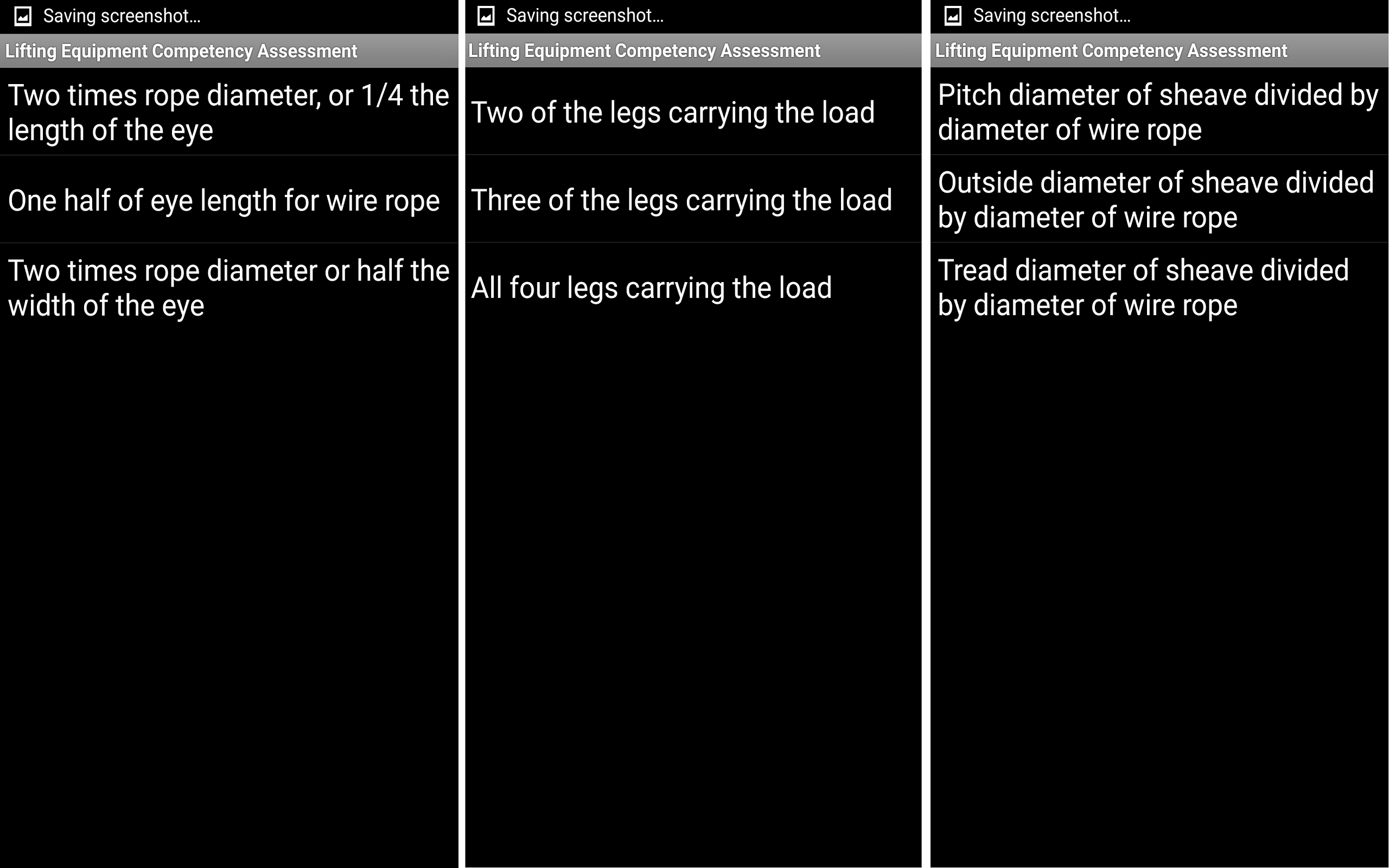 Riggers Competency Assessment - App on Amazon Appstore