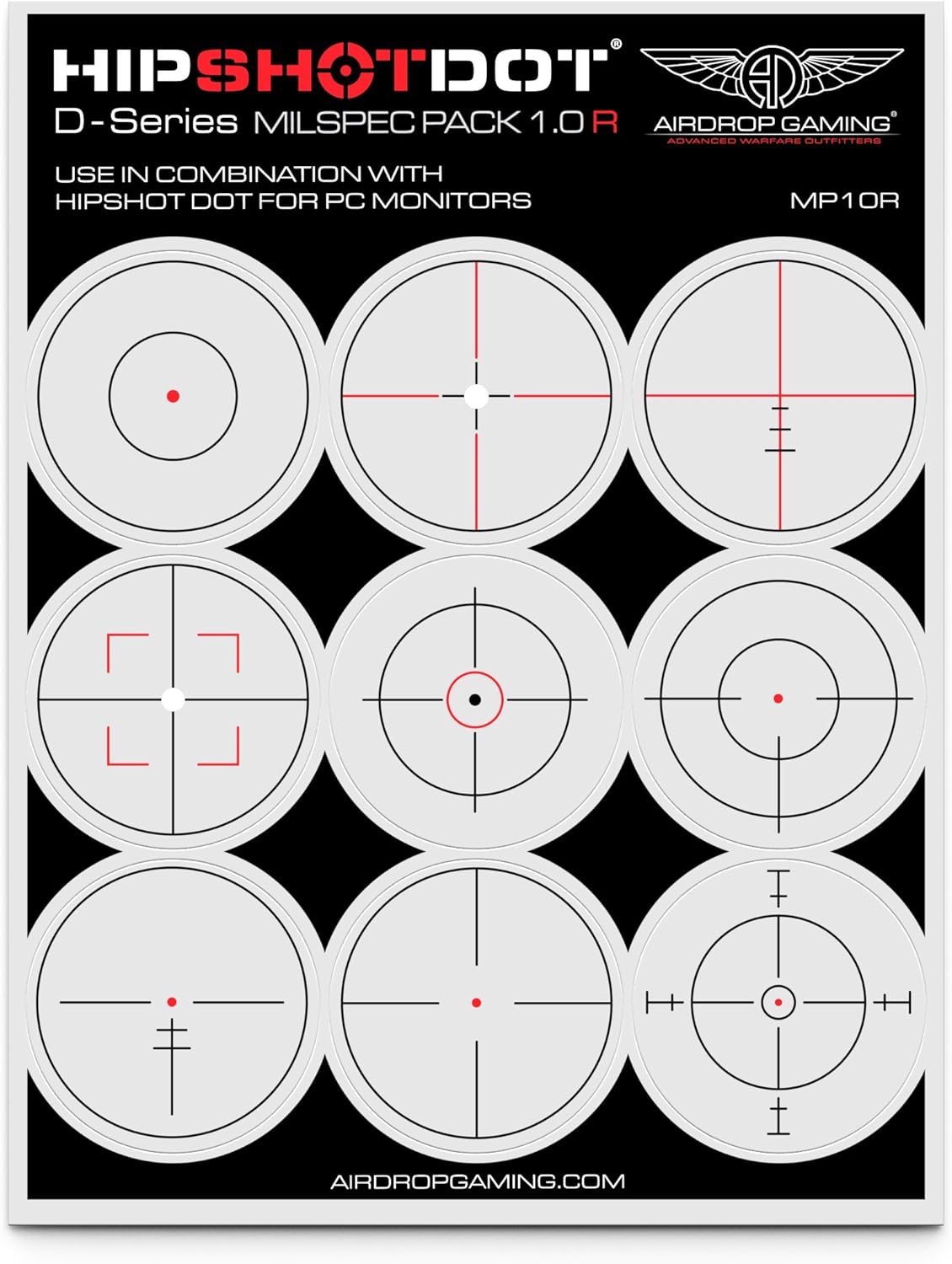 Amazon.com: HipShotDot D-Series Milspec Pack - Reusable Transparent Aim ...