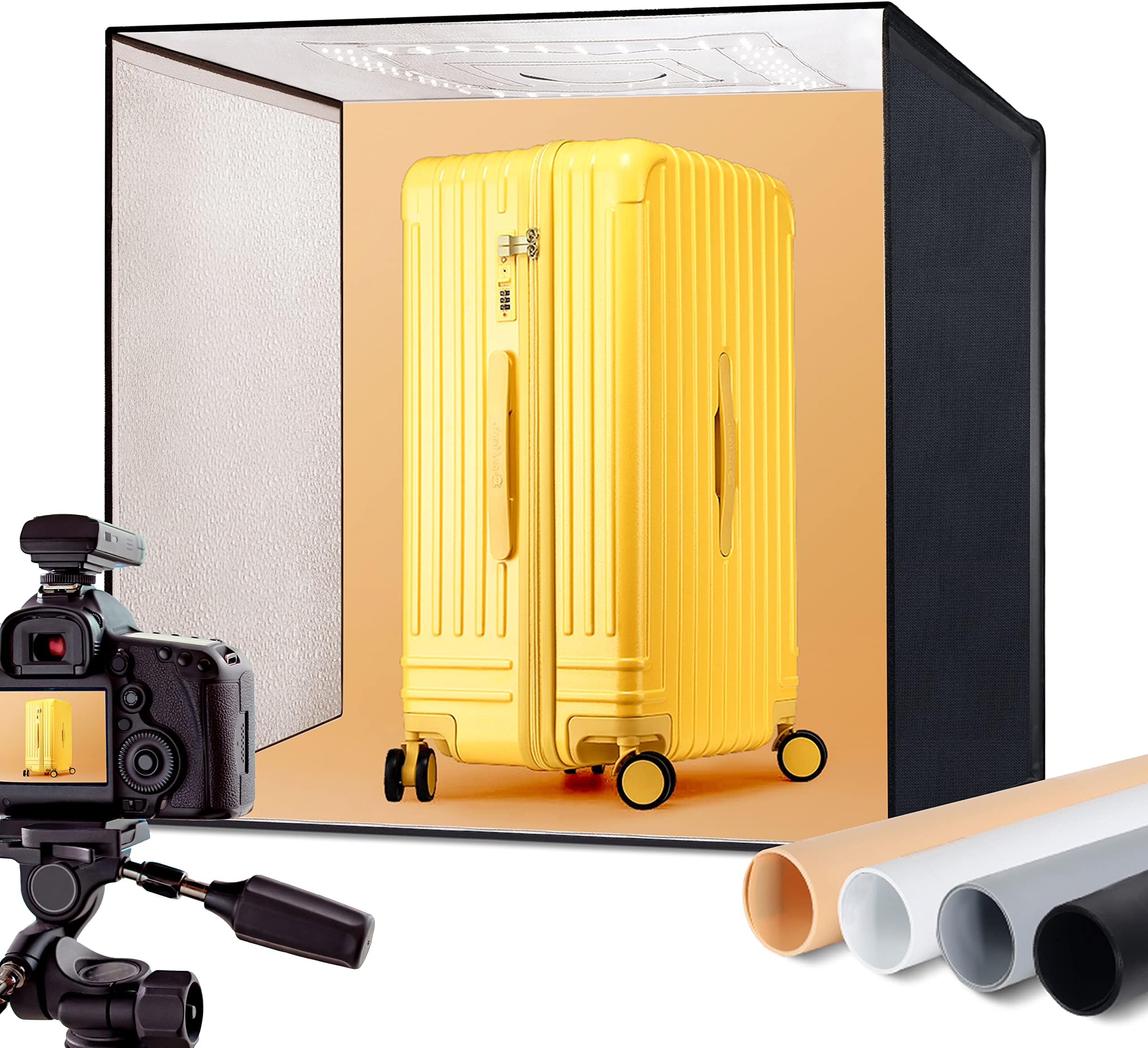 Amazon.com : Photo Studio Light Box Kit, 12inch x 12inch Photography ...