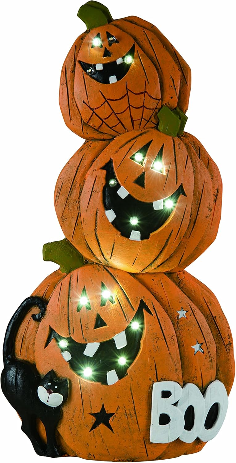 Amazon.com: Transpac Light Up Stacked Pumpkins : Home & Kitchen
