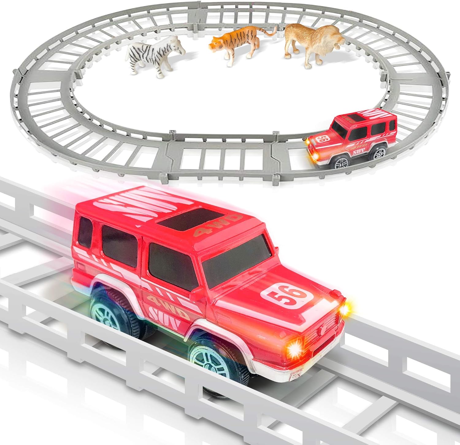 Amazon.com: ArtCreativity Battery Operated SUV Playset for Kids ...