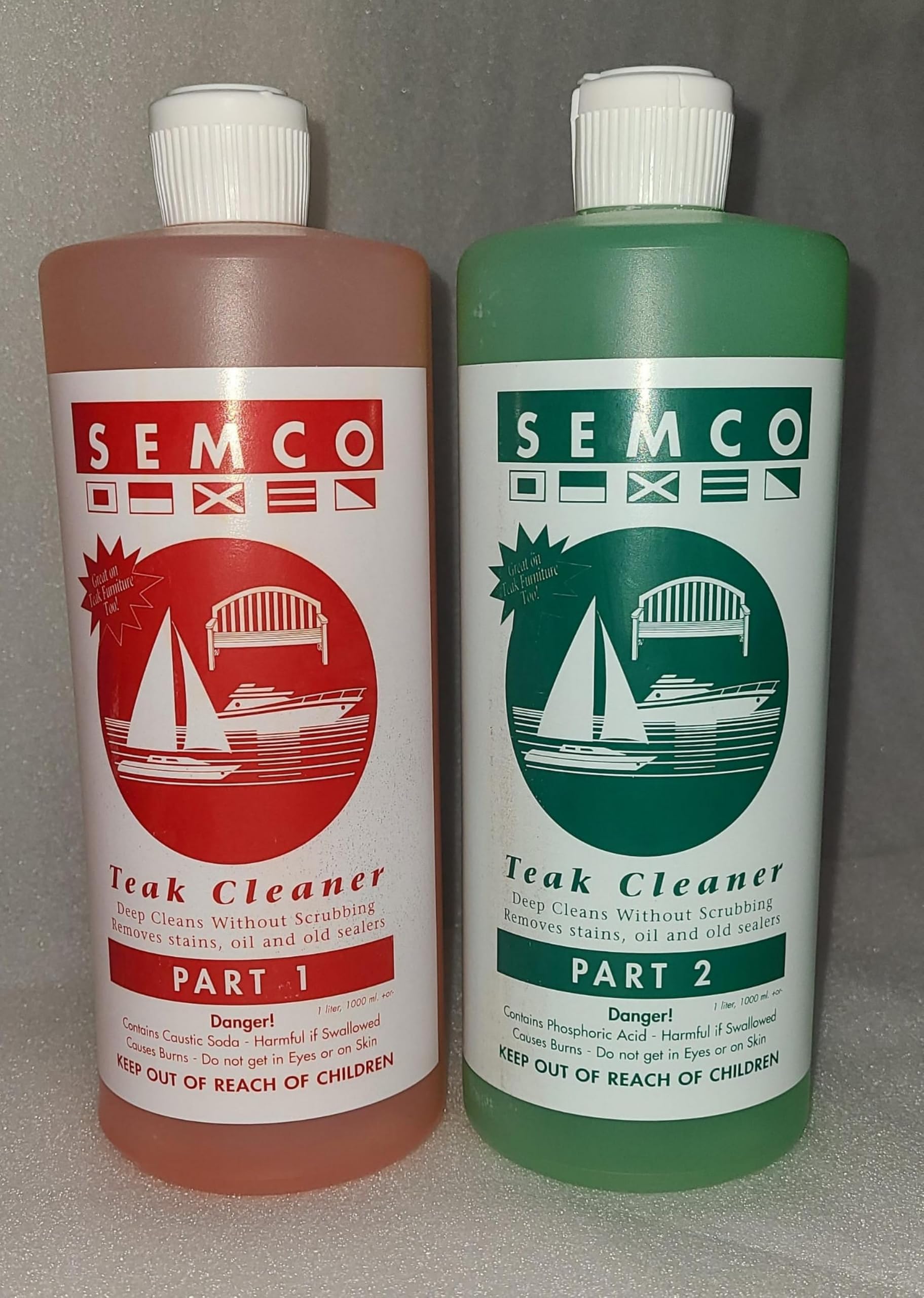 Amazon.com: Semco 2 Part Teak Cleaner Gallon Size OnlineTeakFurniture ...