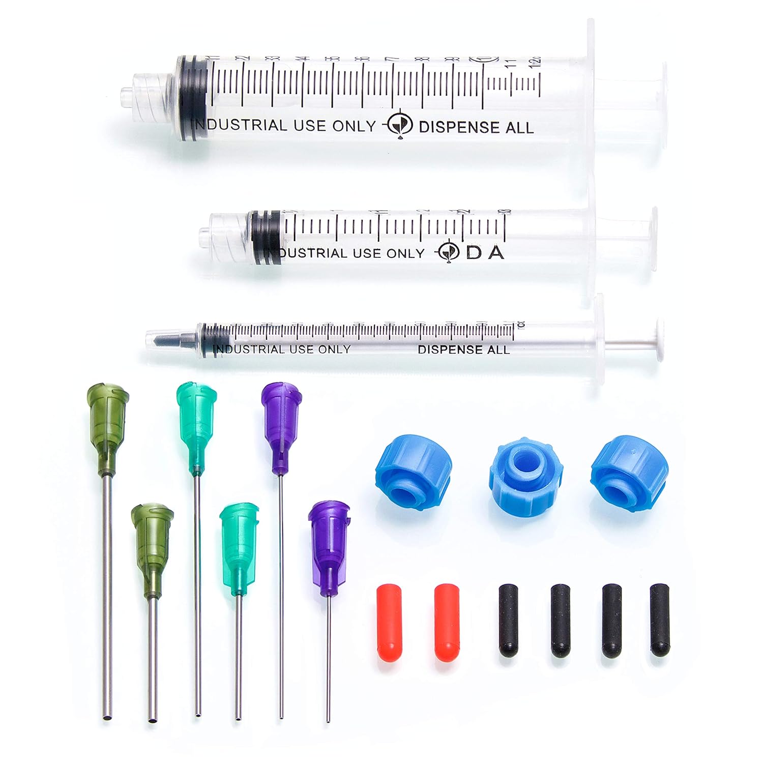 Amazon.com: Dispense All - K2-3PK All-Purpose Industrial Syringe Kit ...