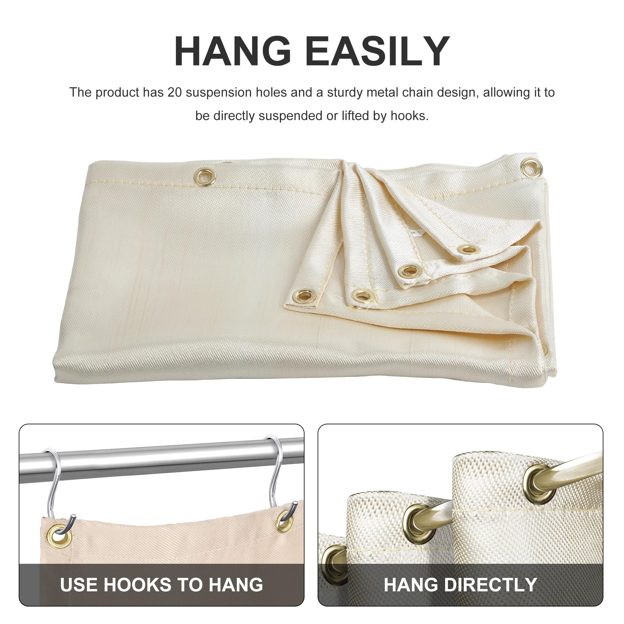 Snapklik.com : 4 Feet X 6 Feet Welding Blanket Fire Flame Retardant ...