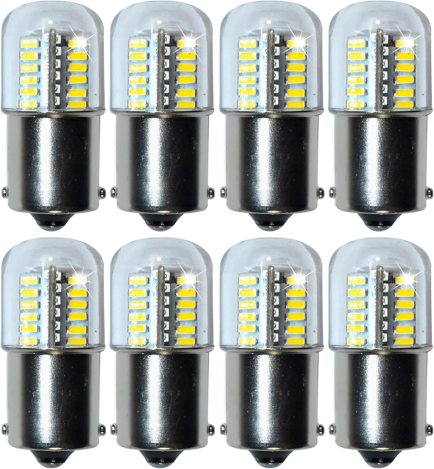 Amazon.com: HQRP 8-pack BA15S base LED Bulbs 1156 1141 1003 7506 1210 ...