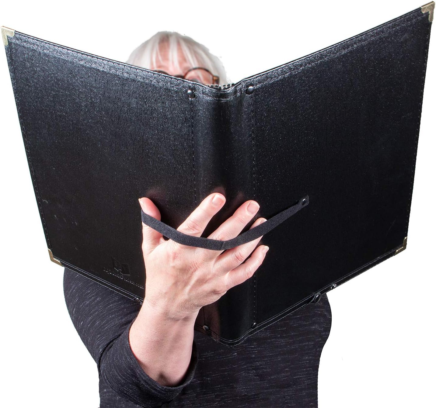 Amazon.com: Eastar Leather Sheet Music Folder Black, 3 Rings Binder 13. ...