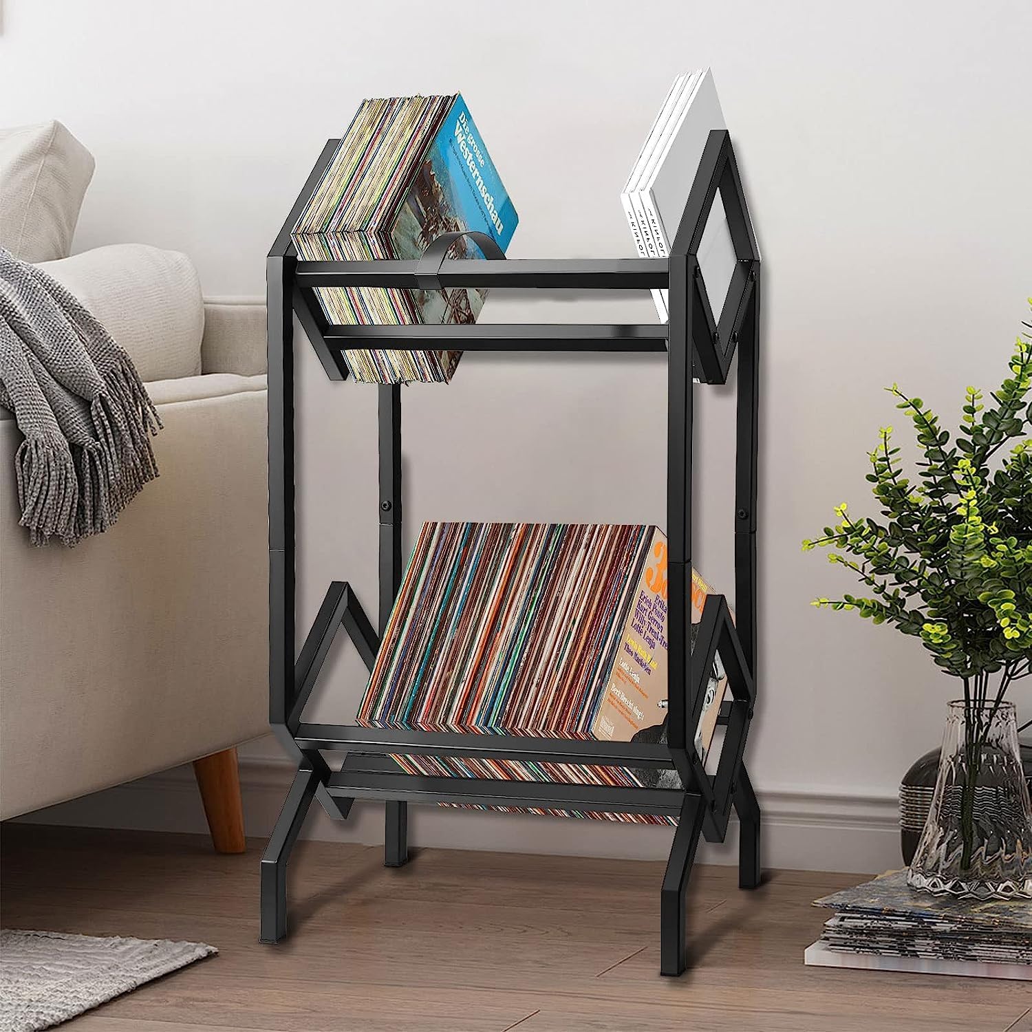 Amazon.com: Vinyl Record Storage Rack : Electronics