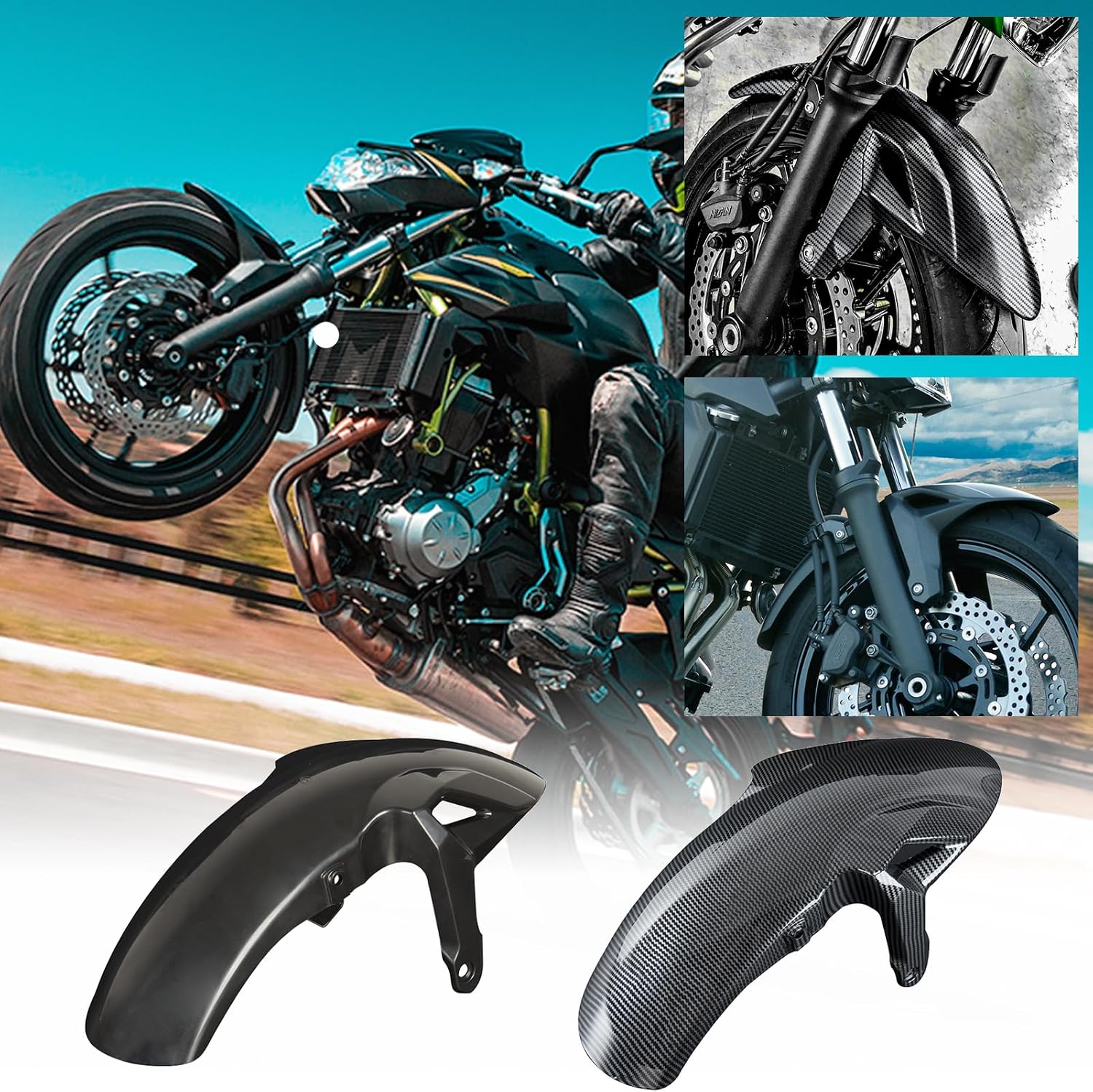 Motorcycle Front Wheel Mudguard Z650 Fender Cover ABS Fairing Mud Flap ...