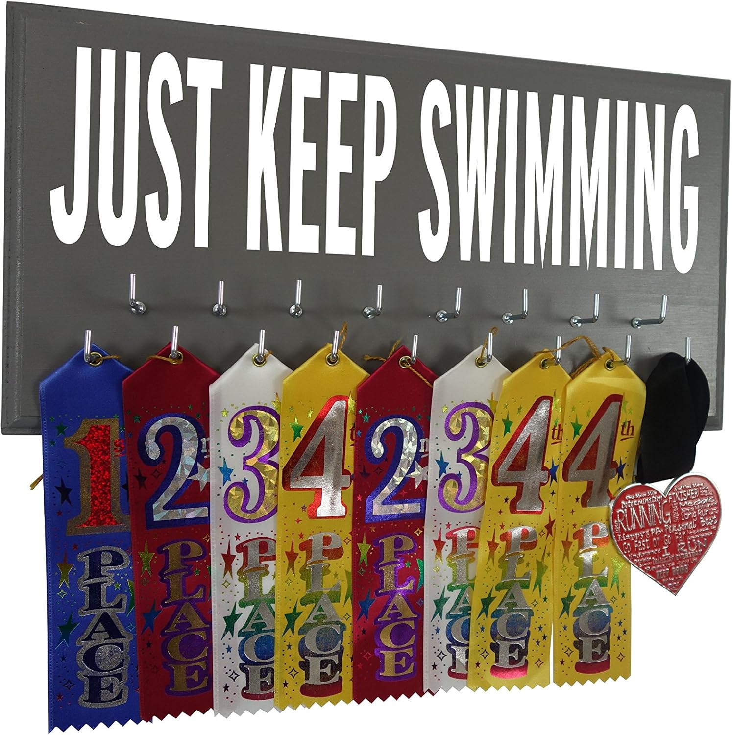 RunningontheWall Swimming Medal Rack, Swimming Gifts for Boys JUST Keep ...