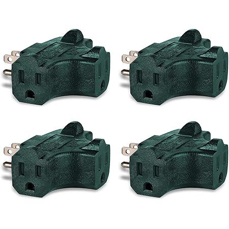 GFQHF 3-Outlet Heavy-Duty Grounded Power Tap，3 Way Electrical Outlet,T ...