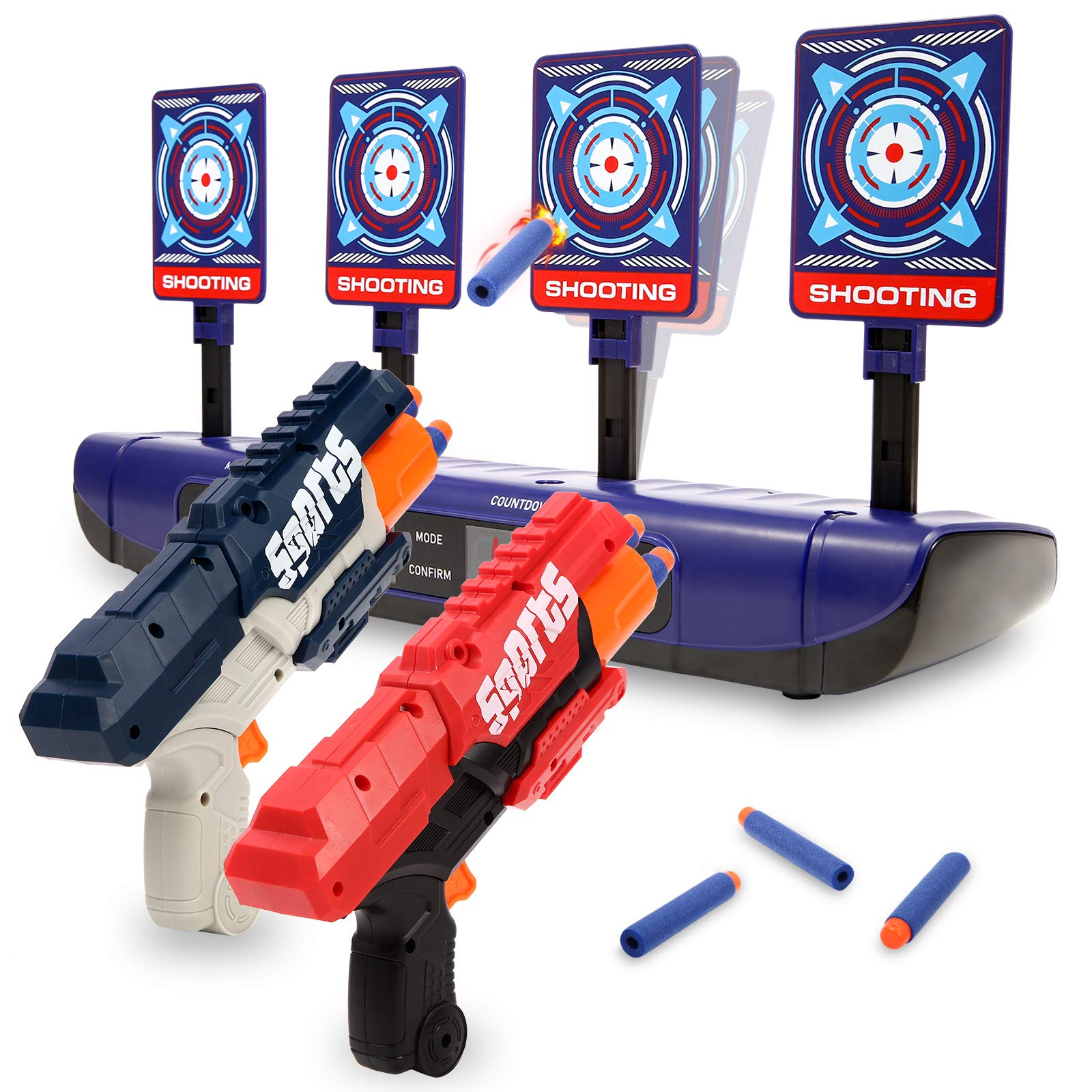 Jogotoll Digital Shooting Targets With Foam Dart Toy Shooting Blaster ...