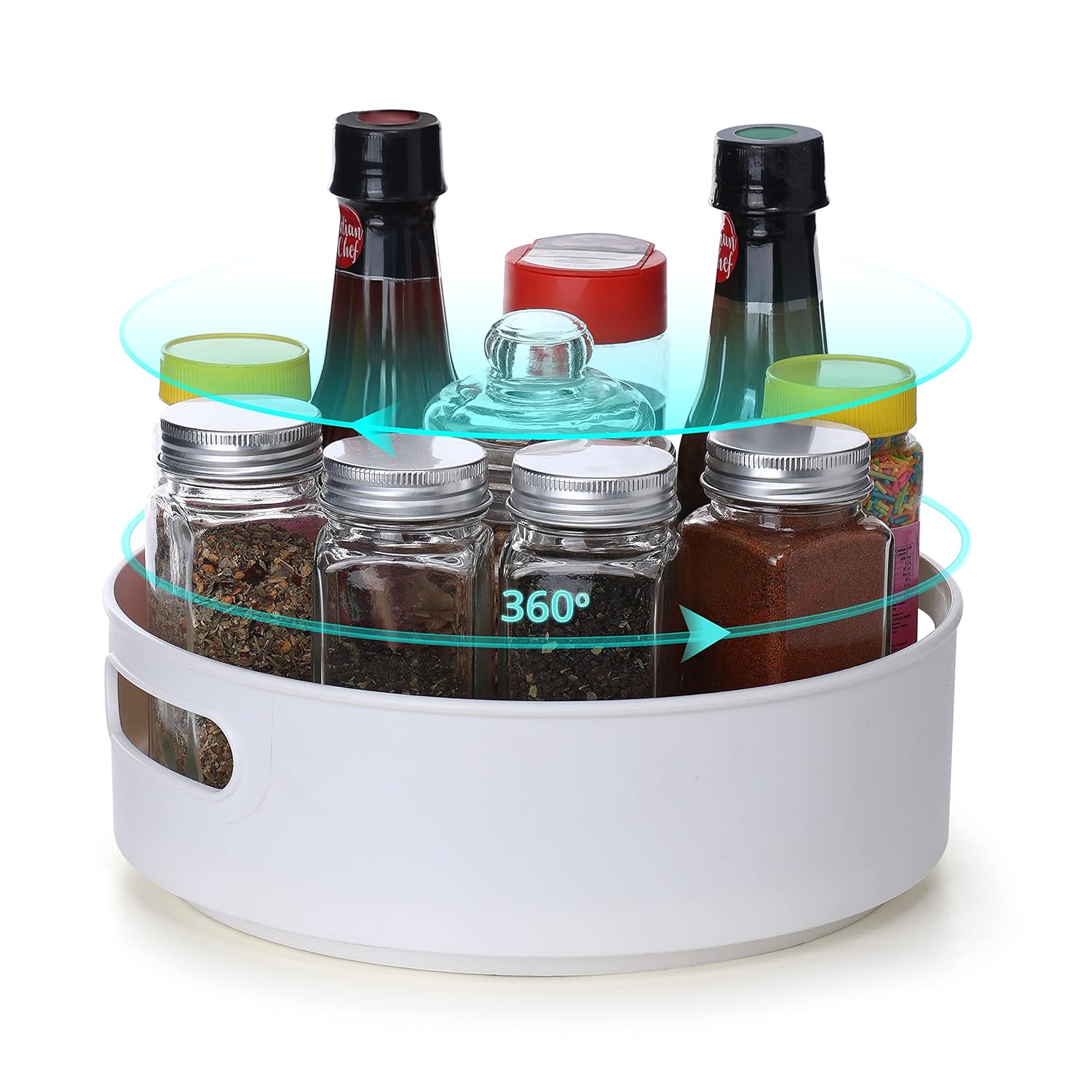 ABOUT SPACE Multifunctional 360 Degree Rotating Tray - Kitchen Storage ...