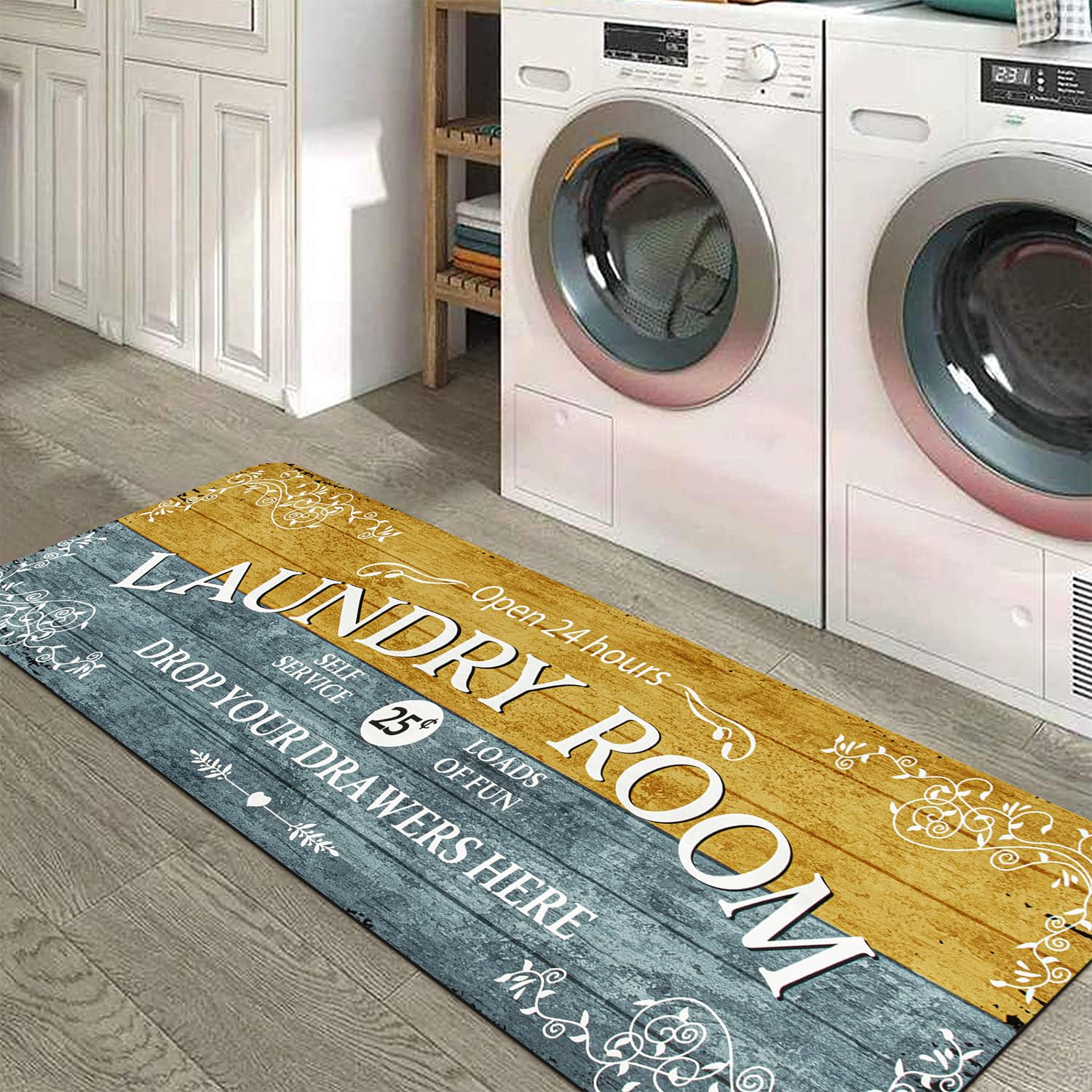 Snapklik.com : Lahome Farmhouse Laundry Room Rug Runner 20"x59" Laundry ...