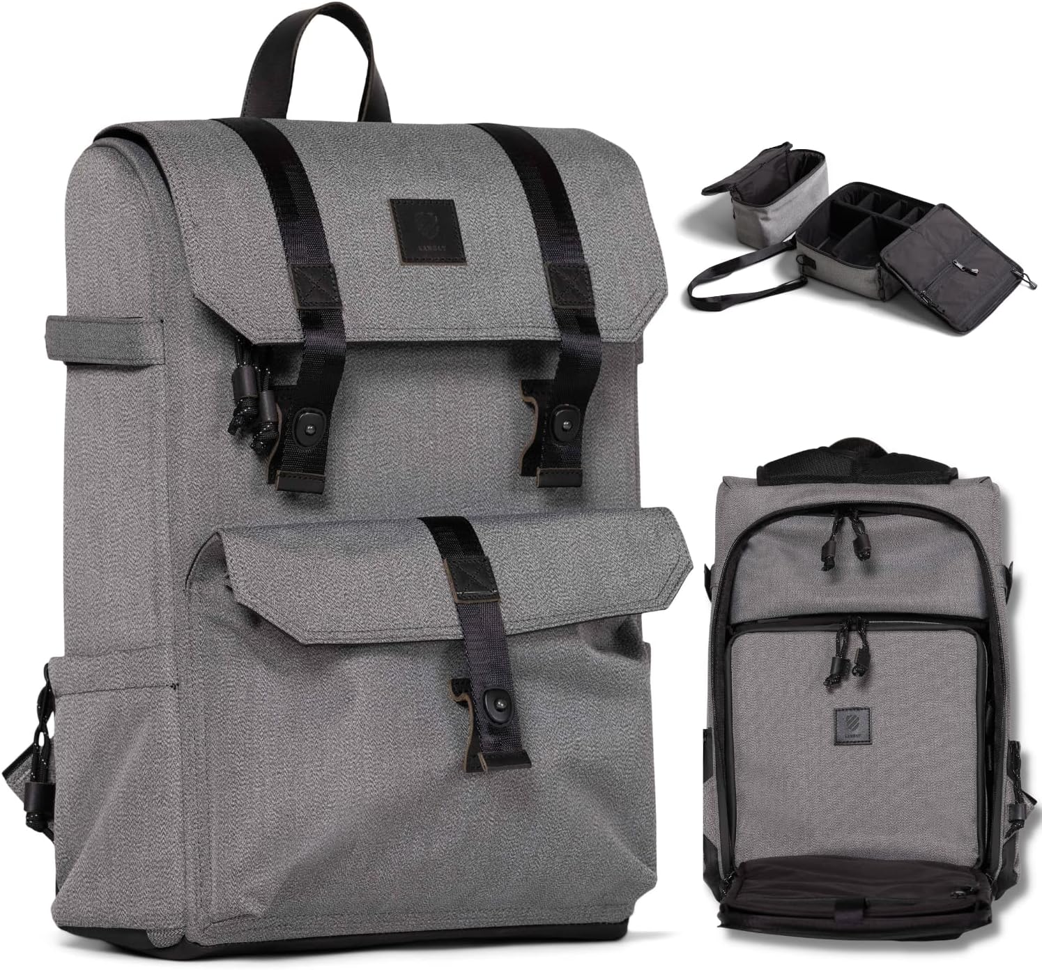 Amazon.com: Langly Alpha Compact Camera Backpack – Cement, Slim Design ...