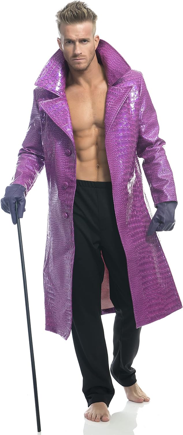 Amazon.com: Charades Men's The Pimp Costume Jacket, As Shown, L/XL ...