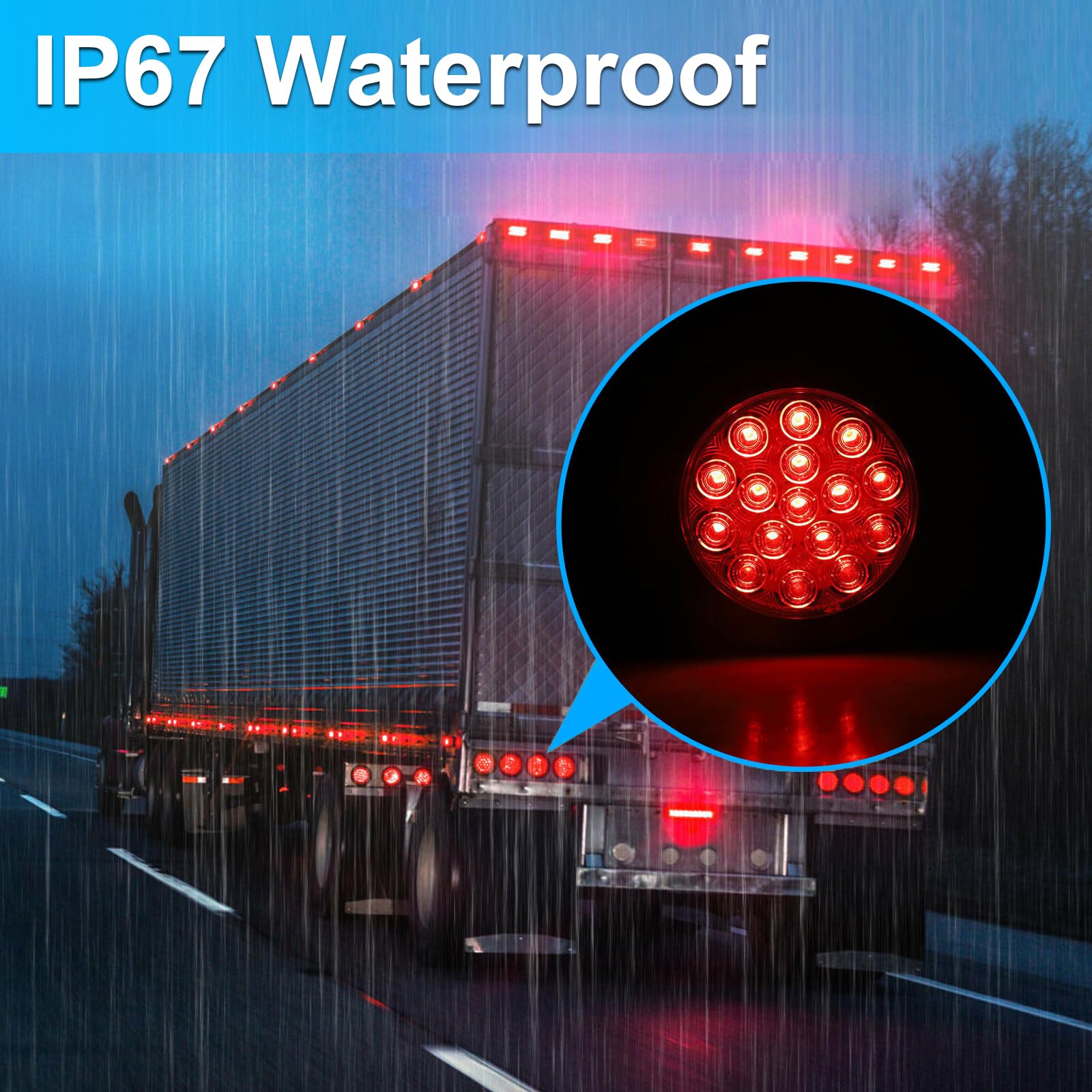 Snapklik.com : 4 Inch Red Led Round Trailer Tail Lights 4" Led Trailer ...