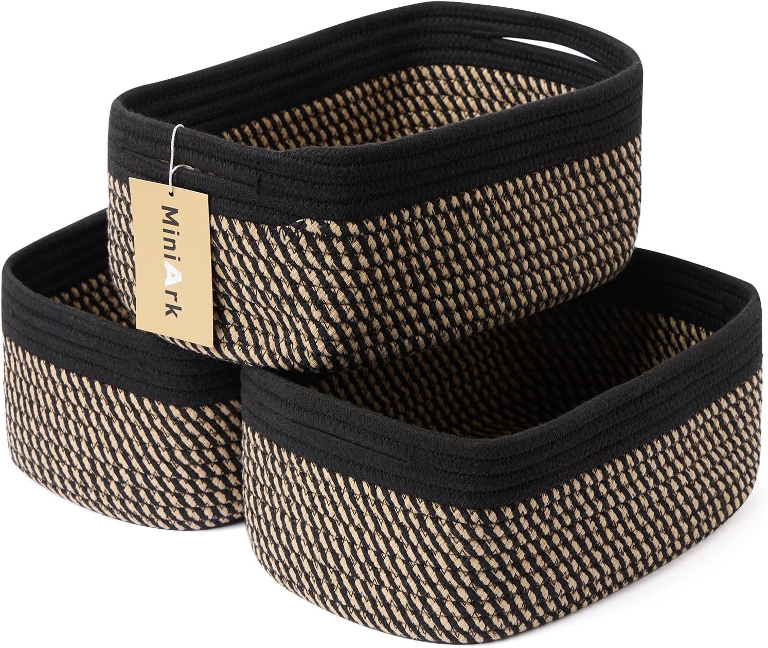 Amazon.com: MiniArk Small Storage Baskets for Organizing | Closet ...