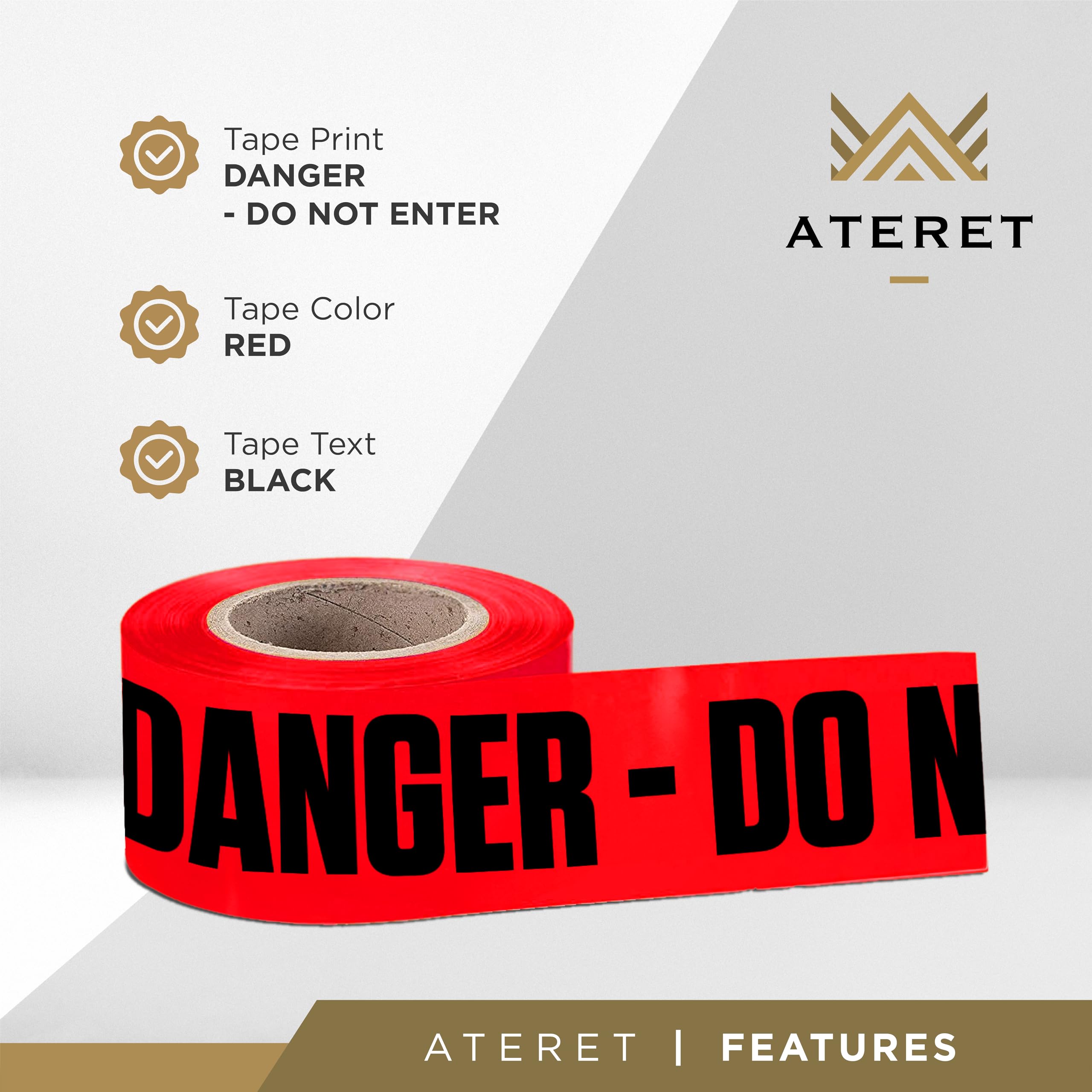 Snapklik.com : ATERET Premium Danger Do Not Enter Tape 1-Pack 3 Inch X ...