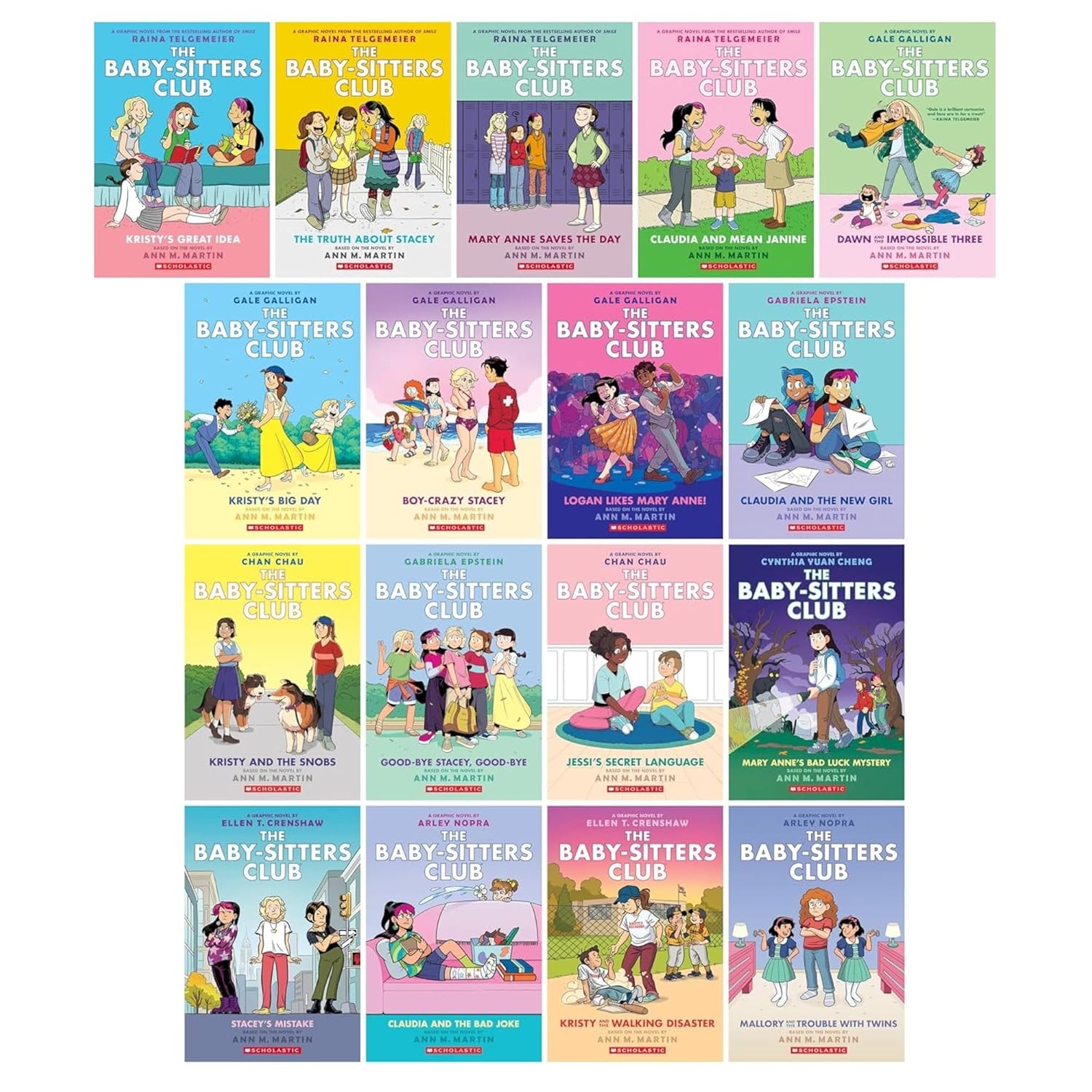 The Baby-Sitters Club Series Graphic Novels Collection Set, Books 1-17 ...