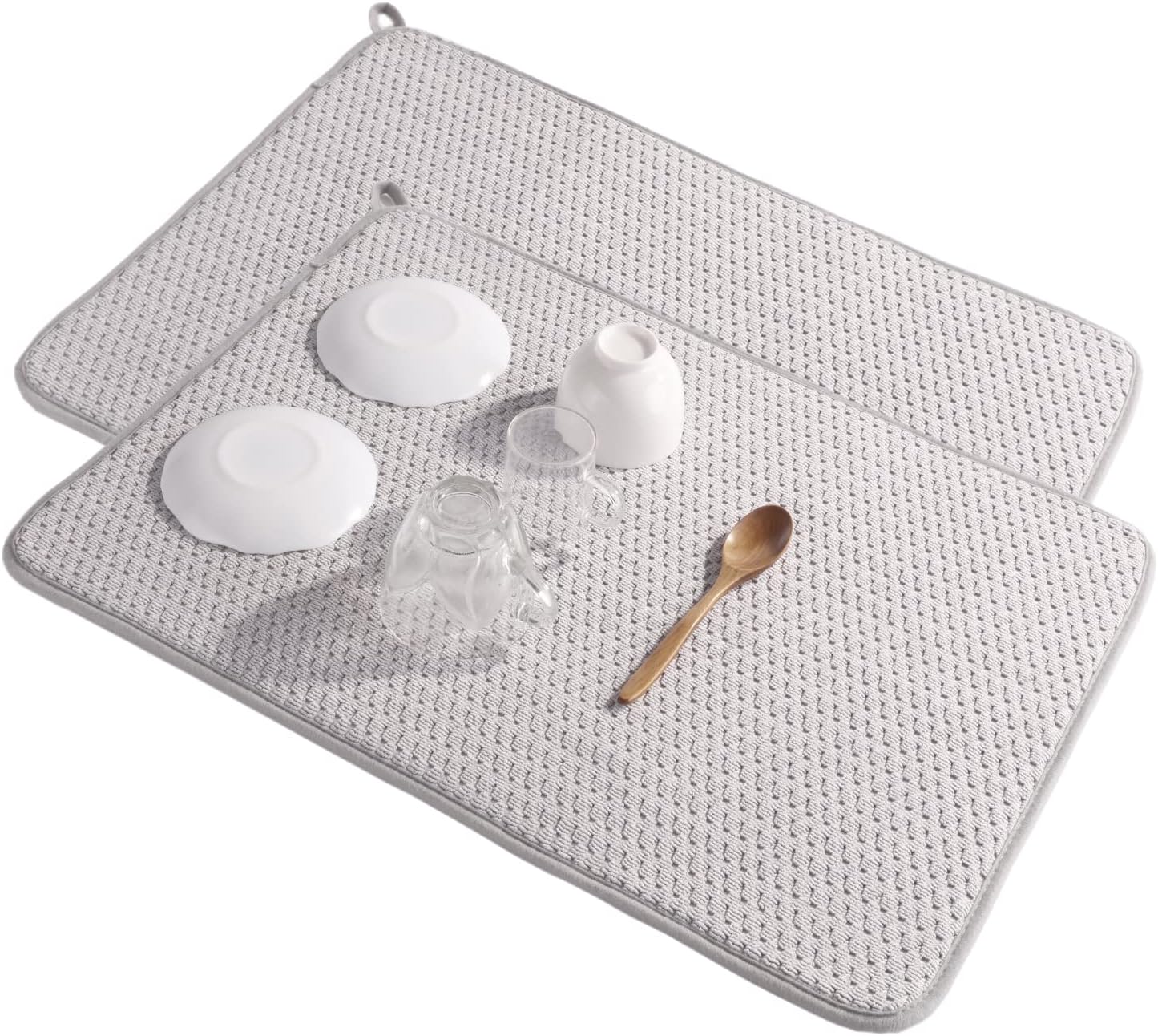 Amazon.com: CIYSHO Dish Drying Mat for Kitchen Counter 2 Pack, 24 x 17 ...