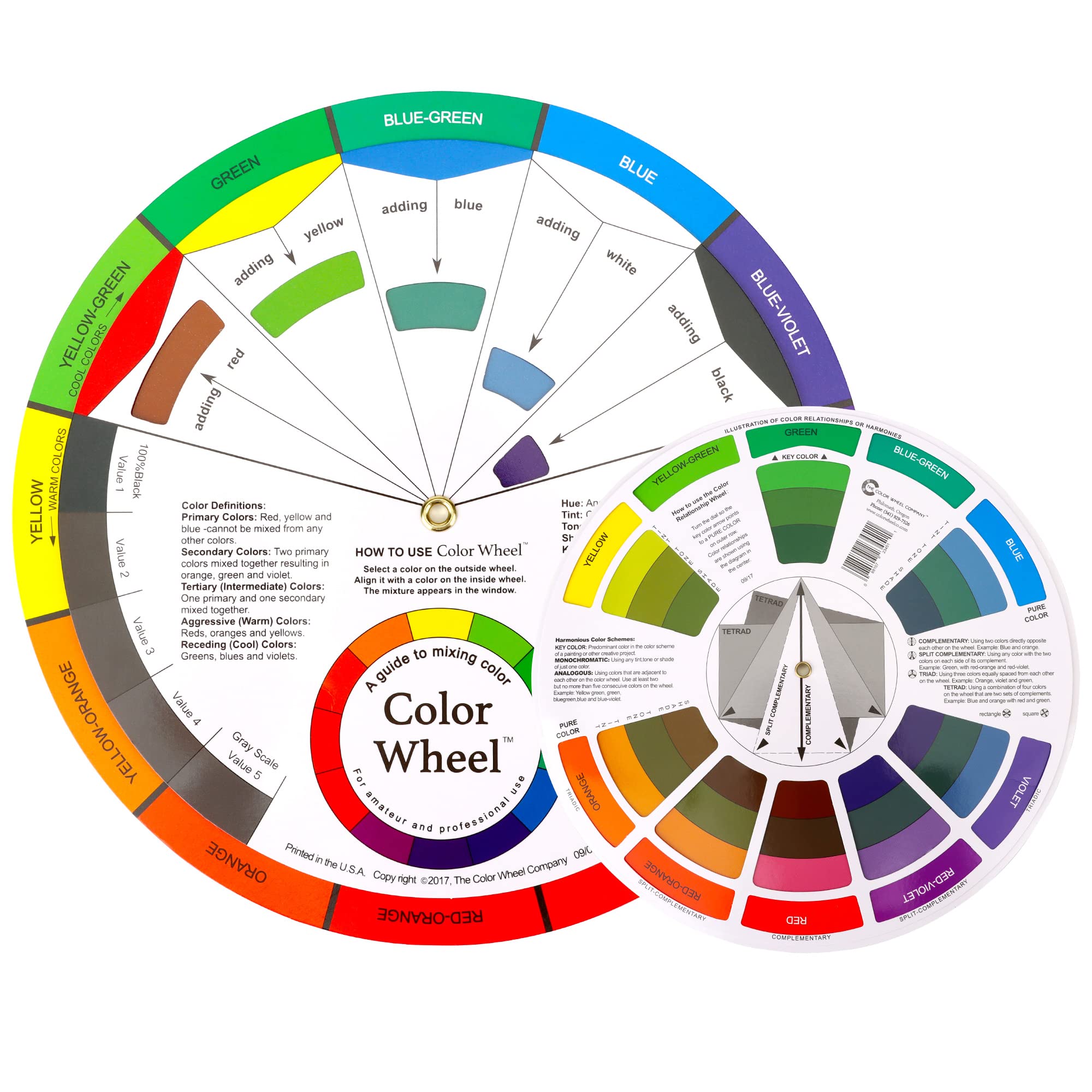 Color Wheel Color Mixing Guide Febwind Creative Color Matching Paint ...