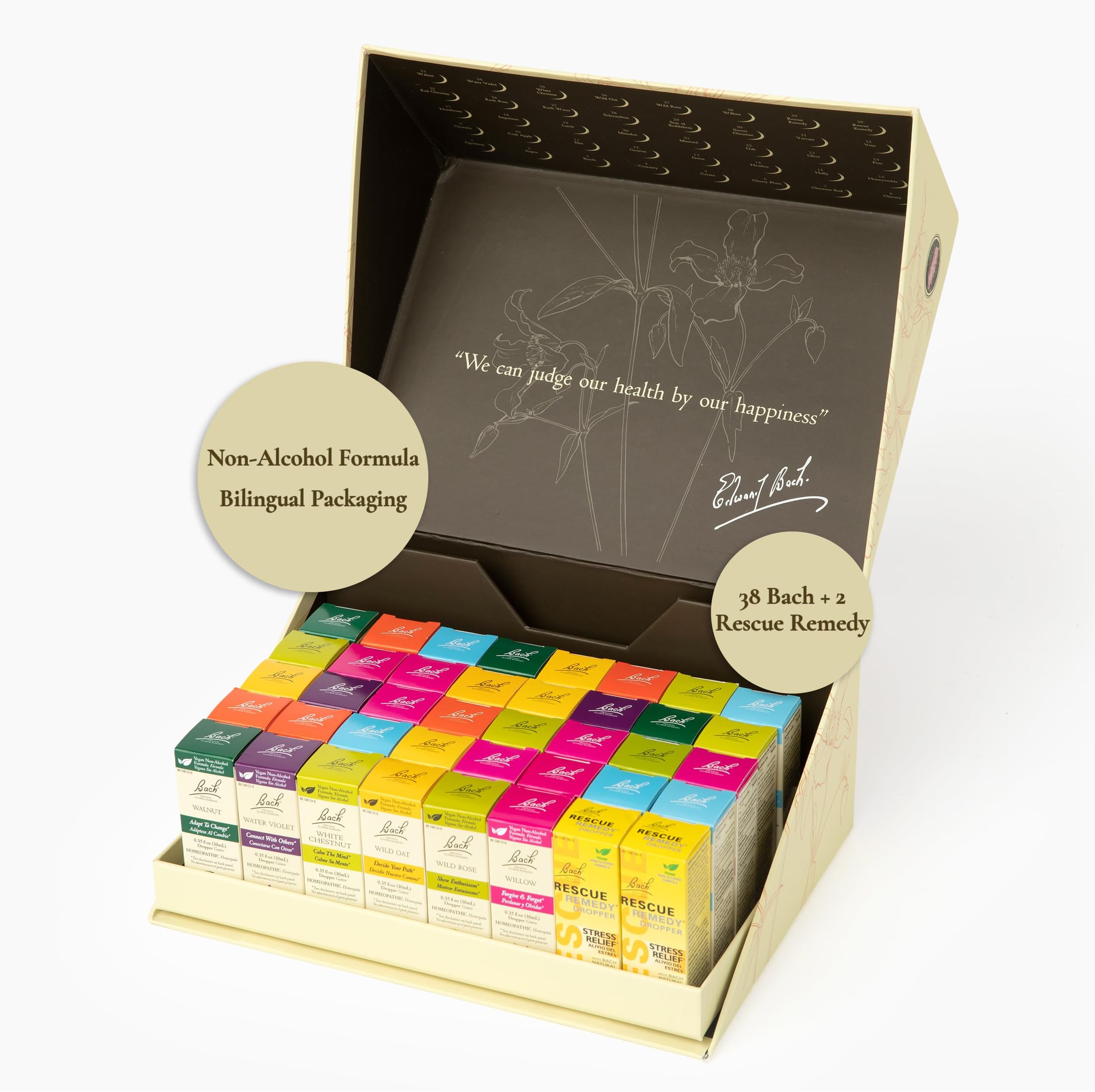 Amazon.com: Bach Original Flower Remedies, Full Set (Non-Alcohol ...
