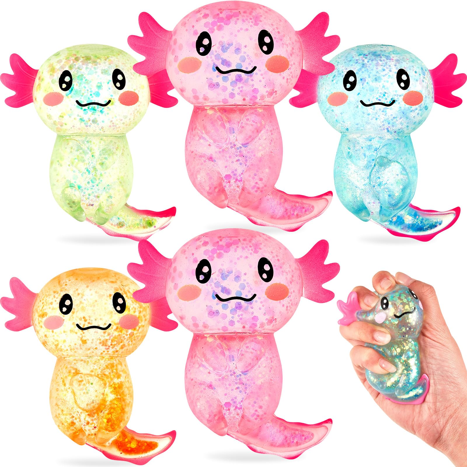 Snapklik.com : Simgoing 12 Pcs Sensory Fidget Stress Relief Axolotl Toy ...