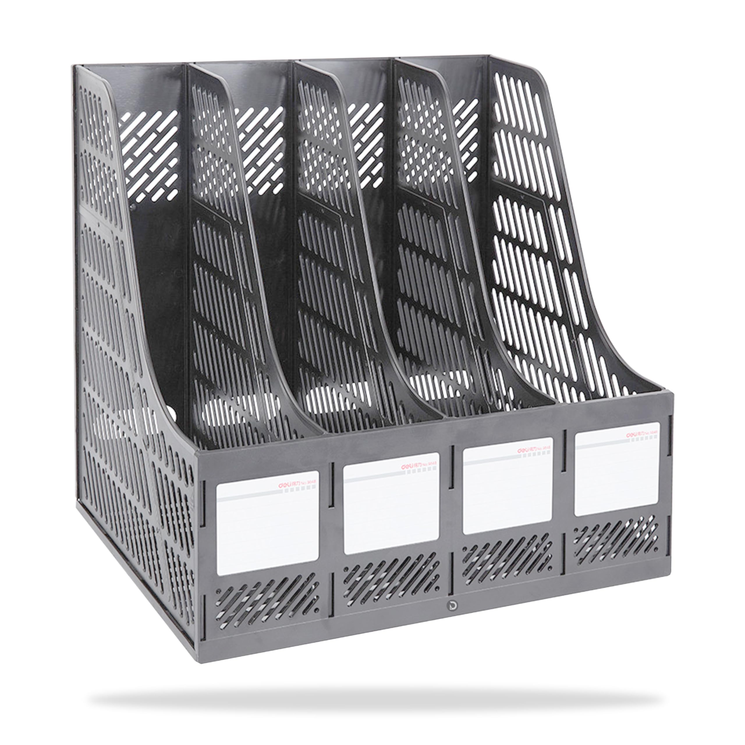 DaKos Multipurpose Plastic 4 Compartments File Rack Paper Holder ...