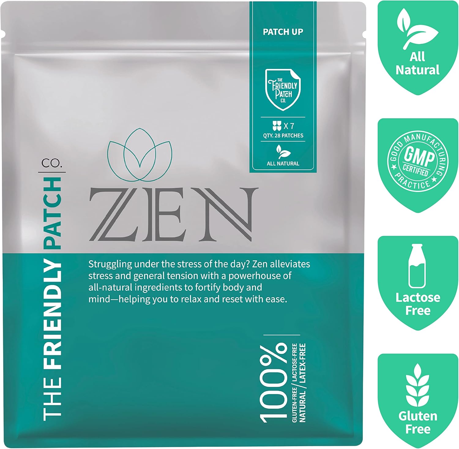 The Friendly Patch Company Zen 28 días de suministro de parches – Yaxa ...