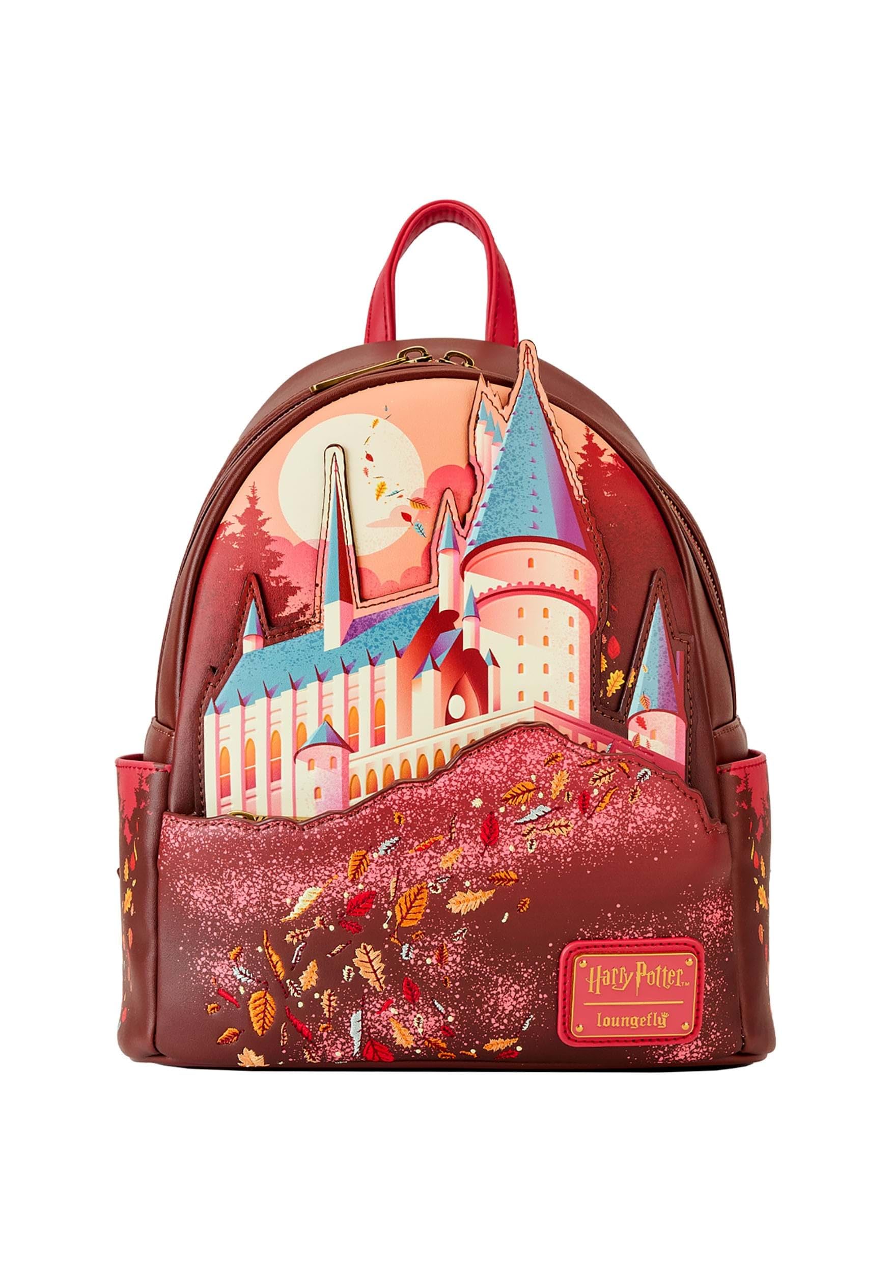 Amazon.com | Loungefly Harry Potter Hogwarts Fall Mini Backpack | Harry ...