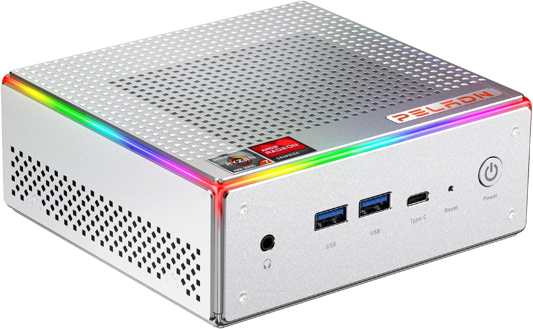 PELADN Mini PC Mini Computers, AMD Ryzen 7 7840HS (8C/16T, Up to 5.1GHz ...